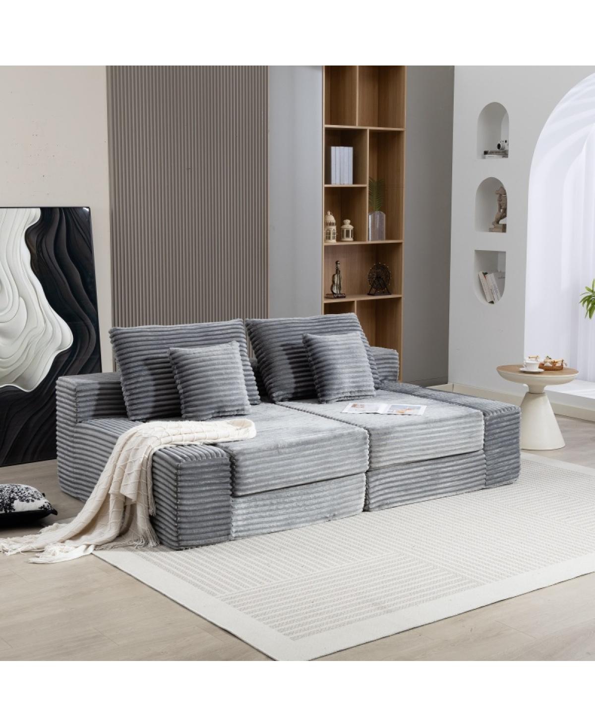 Click here for Streamdale Furniture Double Lounge Chaise Cloud Pl... prices