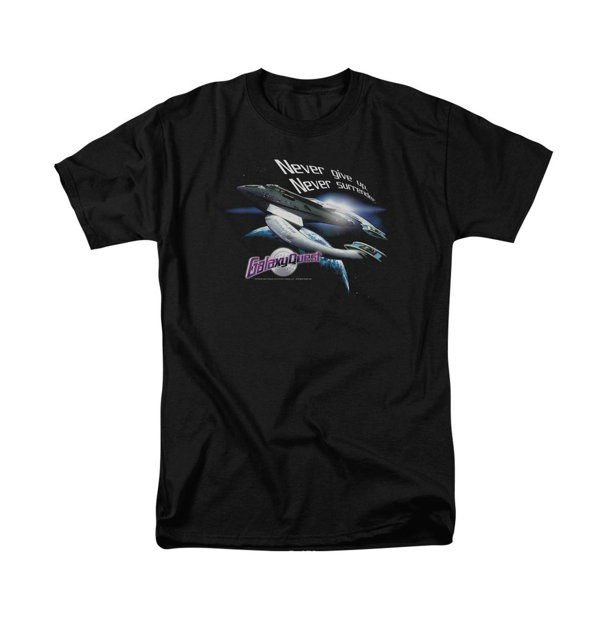 Click here for Galaxy Quest Mens Never Surrender T Shirt - Black prices