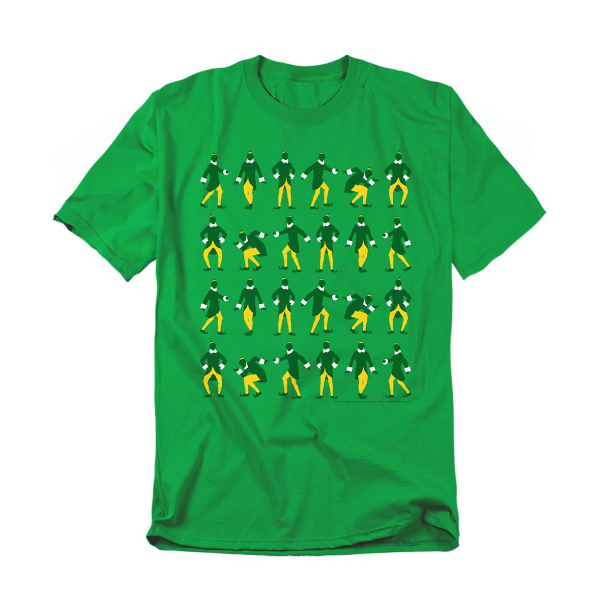 Click here for Elf Mens Poses T Shirt - Kelly green prices