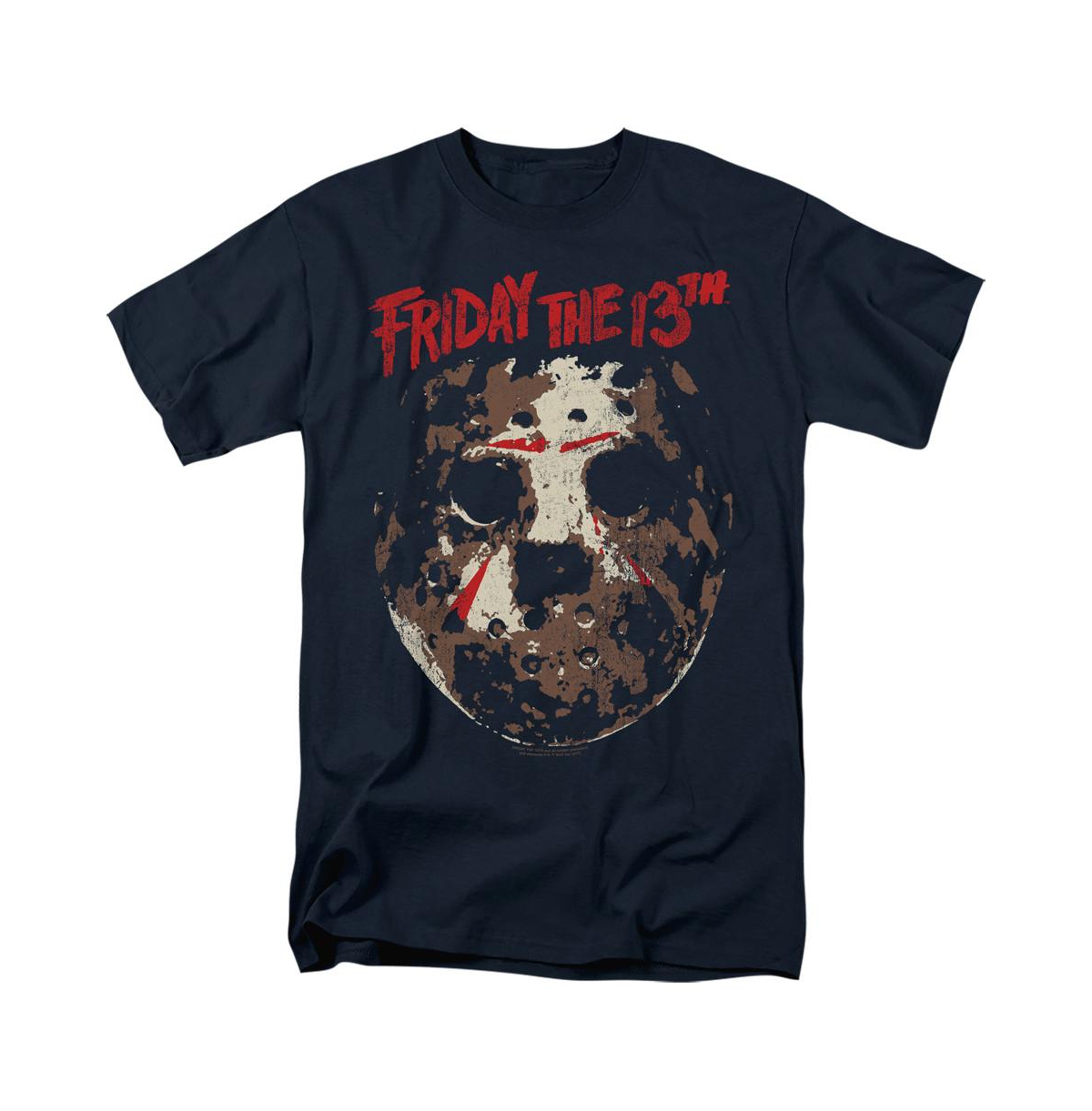 Click here for Friday The 13th Mens Rough Mask T Shirt - Navy prices