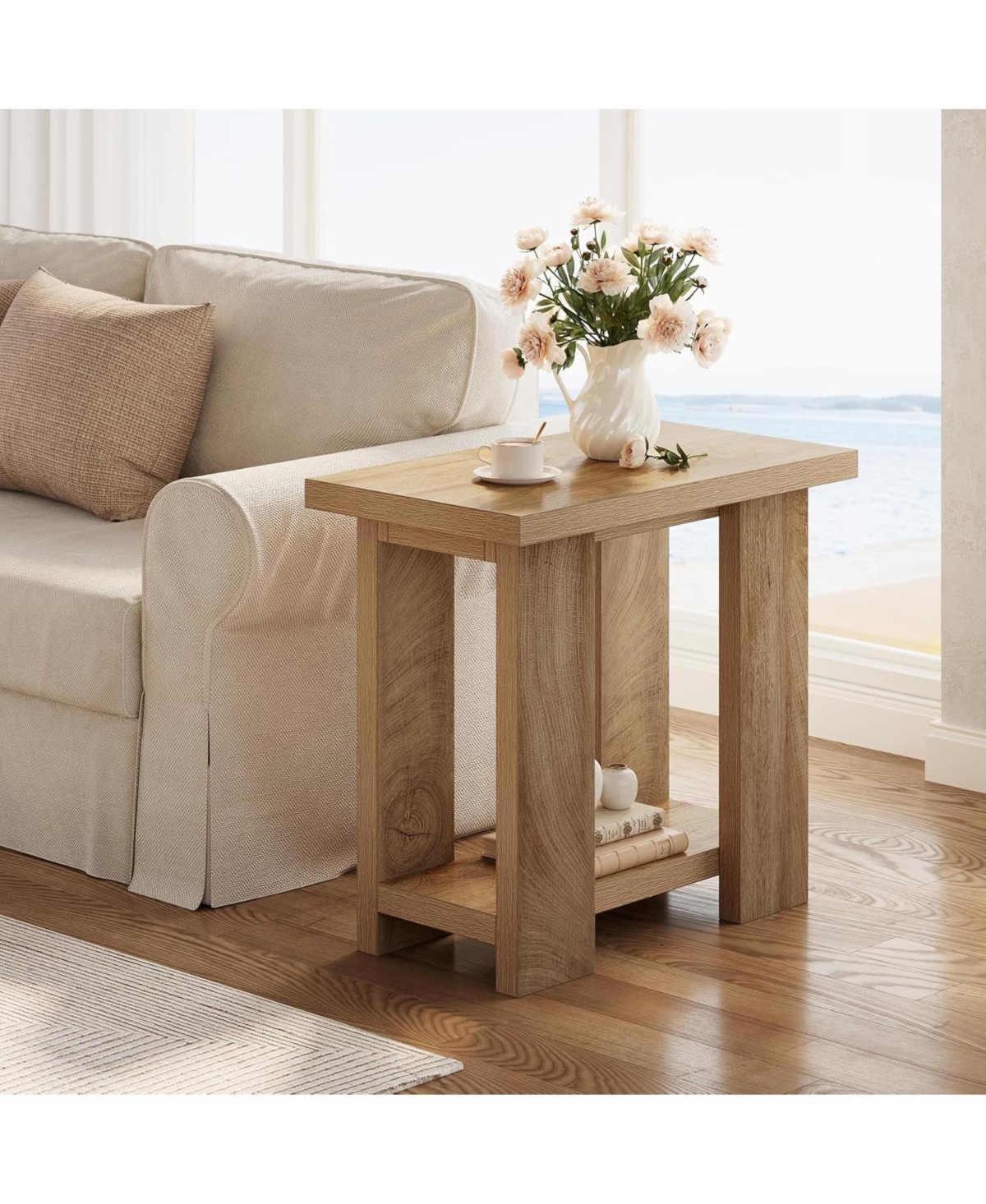 Click here for Tribesigns 2-Tier Side Table  Farmhouse End Table... prices