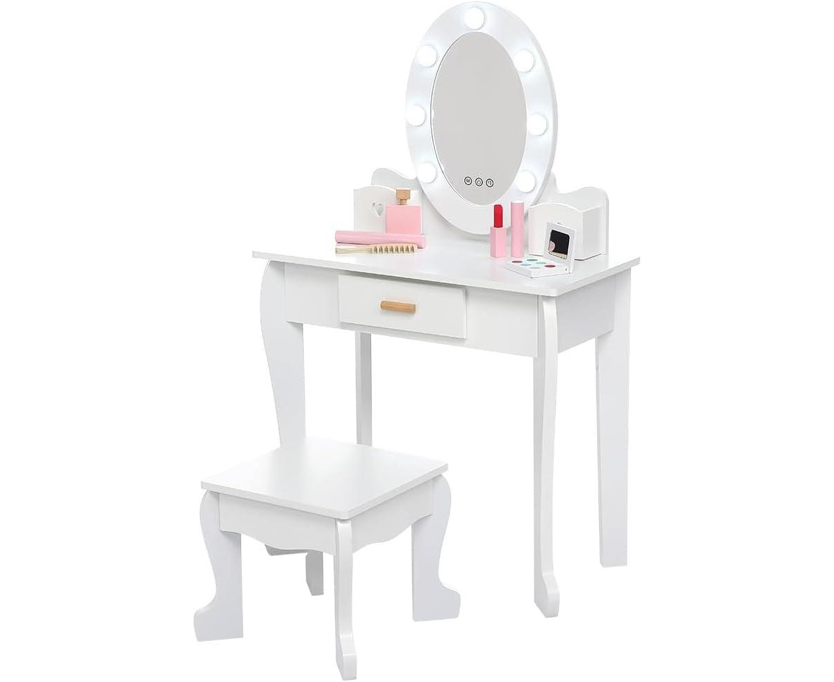Click here for gaomon Kids Vanity Set with Makeup Desk and Chair... prices