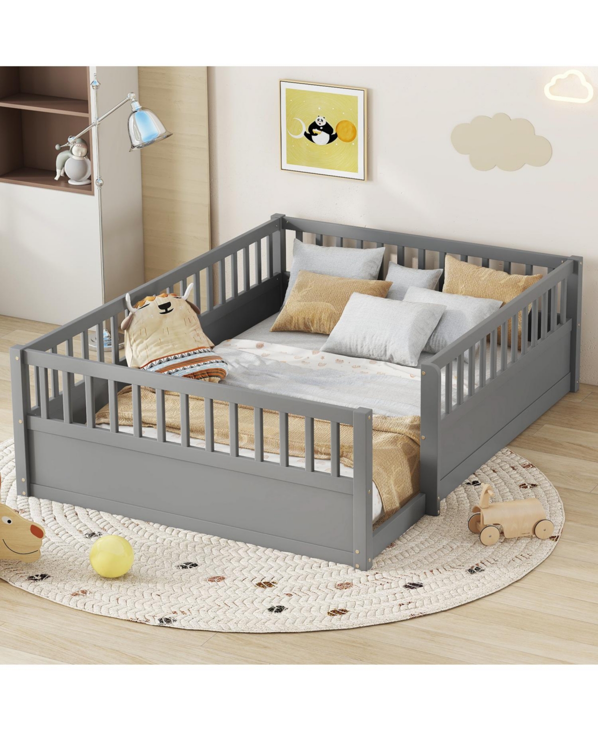 Click here for Streamdale Furniture Montessori Floor Bed Frame wi... prices