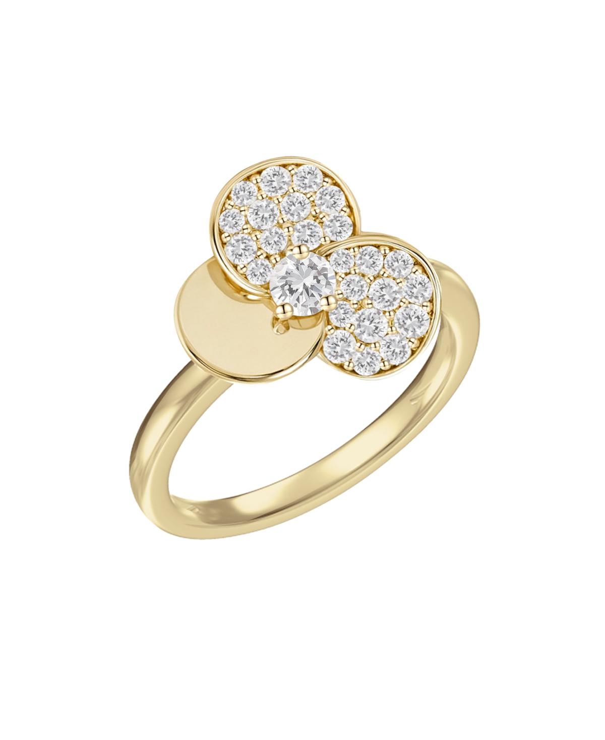 Click here for Macys Diamond (1/3 ct. t.w.) Ring in 14k Gold Over... prices