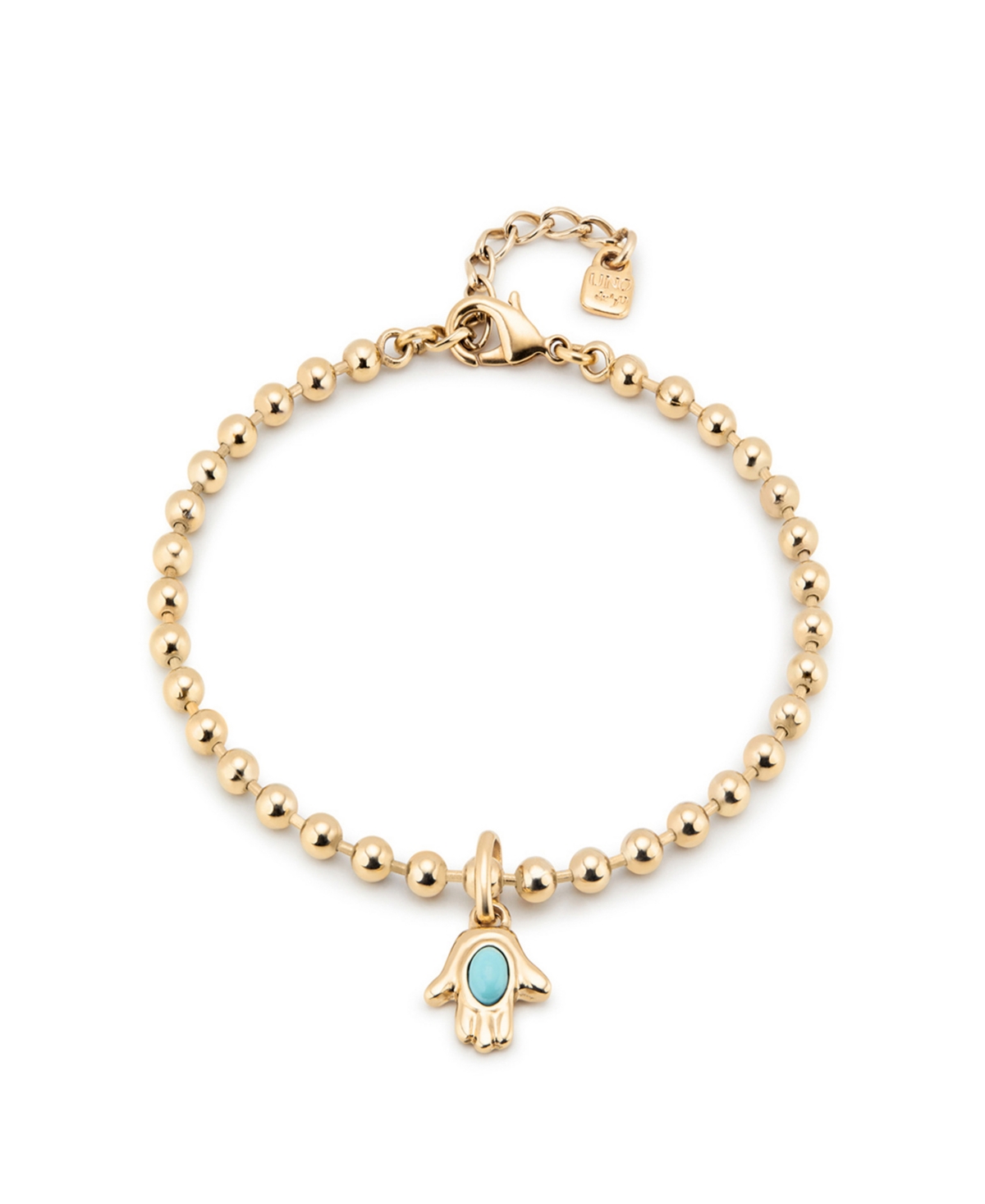 Click here for UNOde50 Beads Ball Fittings Metal Alloy Anklet - G... prices