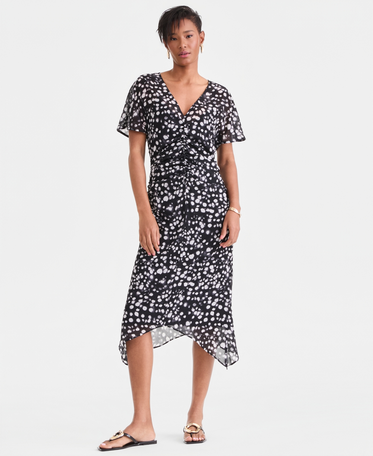 Click here for I.n.c. International Concepts Womens Printed Ruche... prices