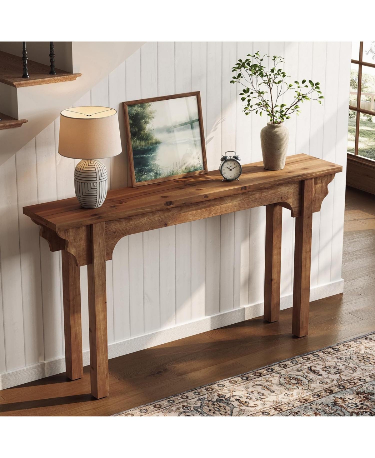 Click here for Tribesigns 63" Solid Wood Entryway Table  Mid... prices
