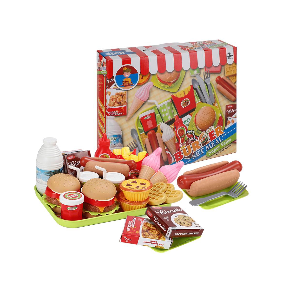 Click here for Bruce & Shark 30-Piece Pretend Play Fast Food Set... prices