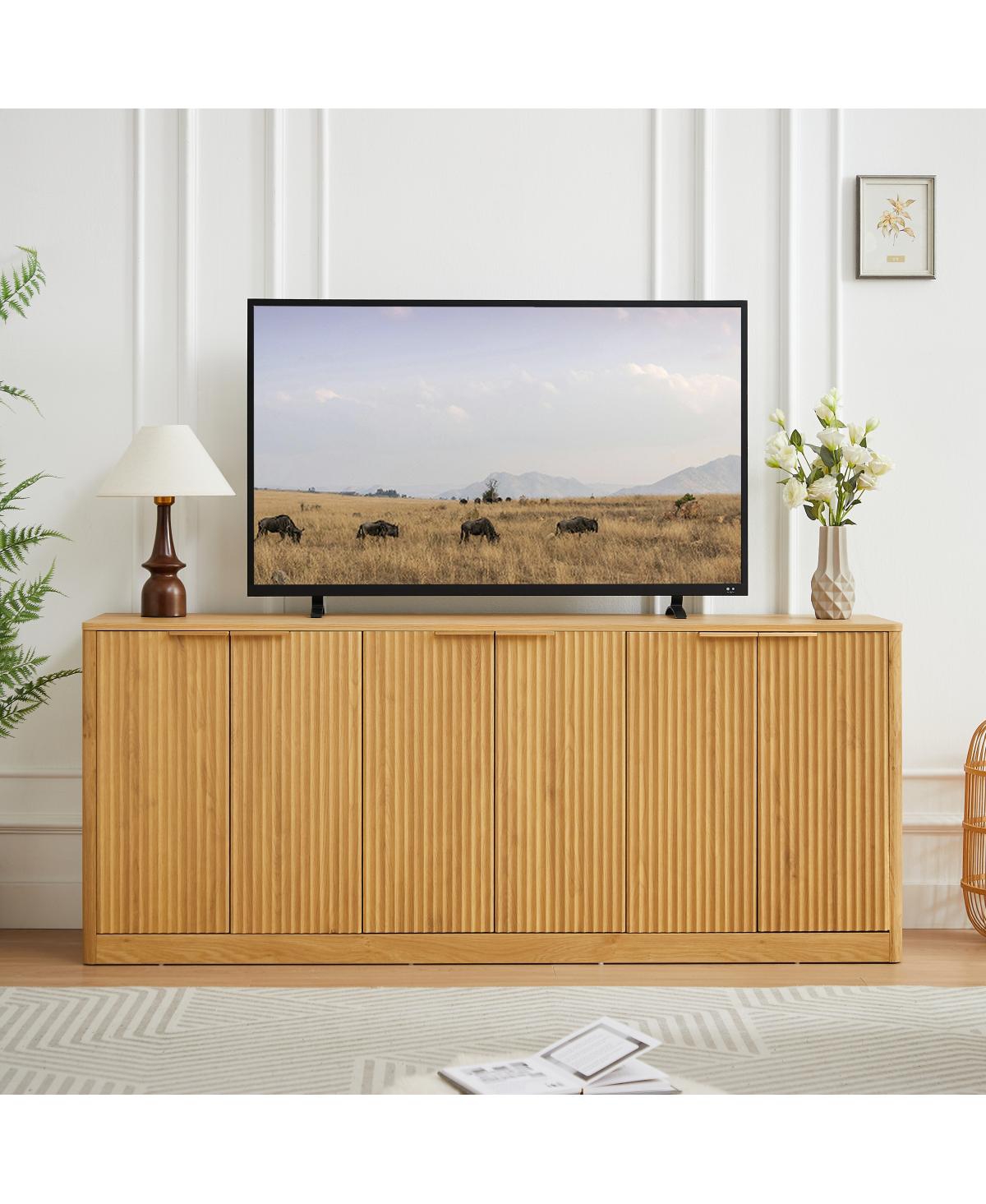 Click here for Streamdale Furniture 67-inch Modern Wavy Sideboard... prices