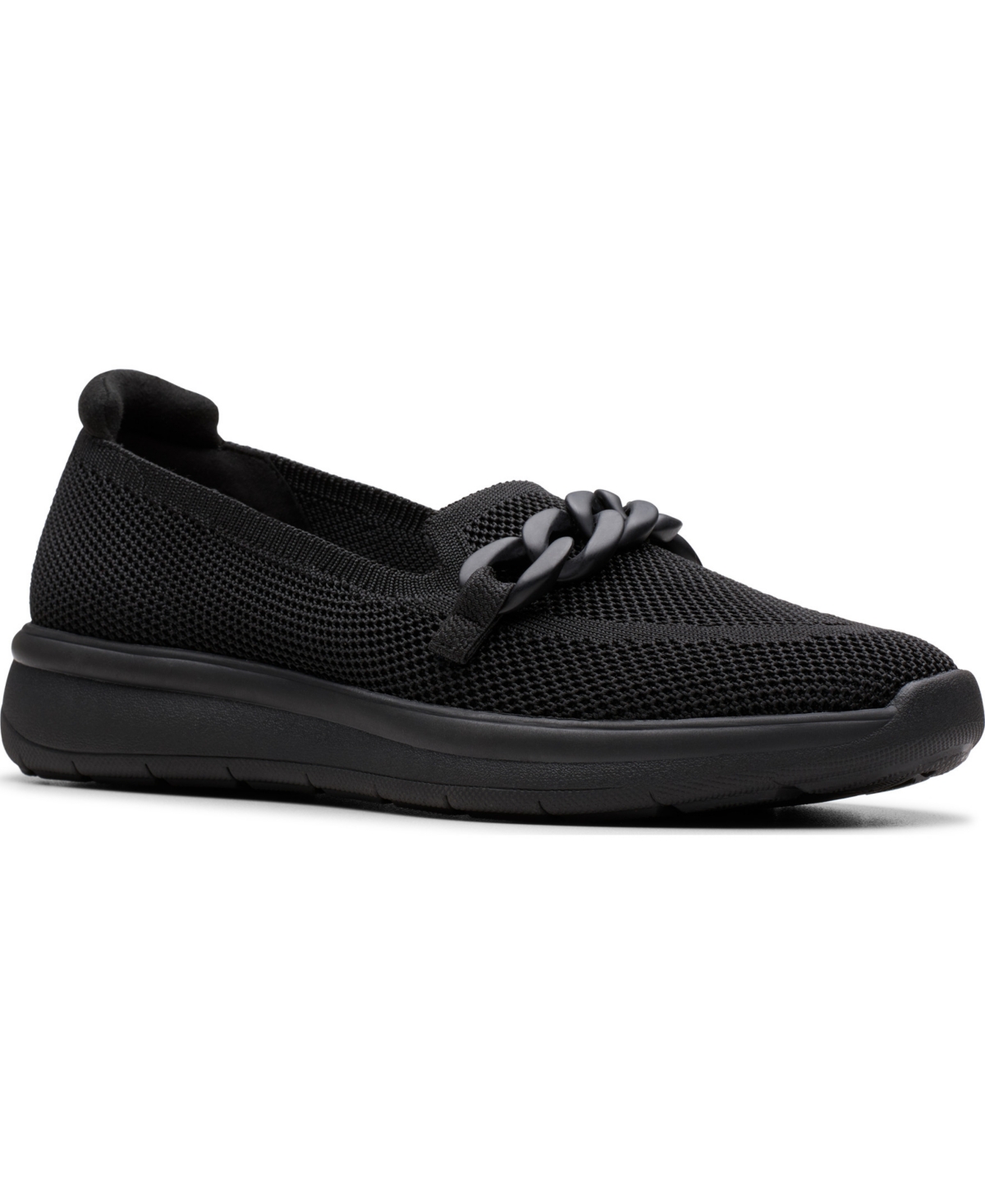 Click here for Clarks Womens Ezrin Cove Slip On Loafers - Black prices
