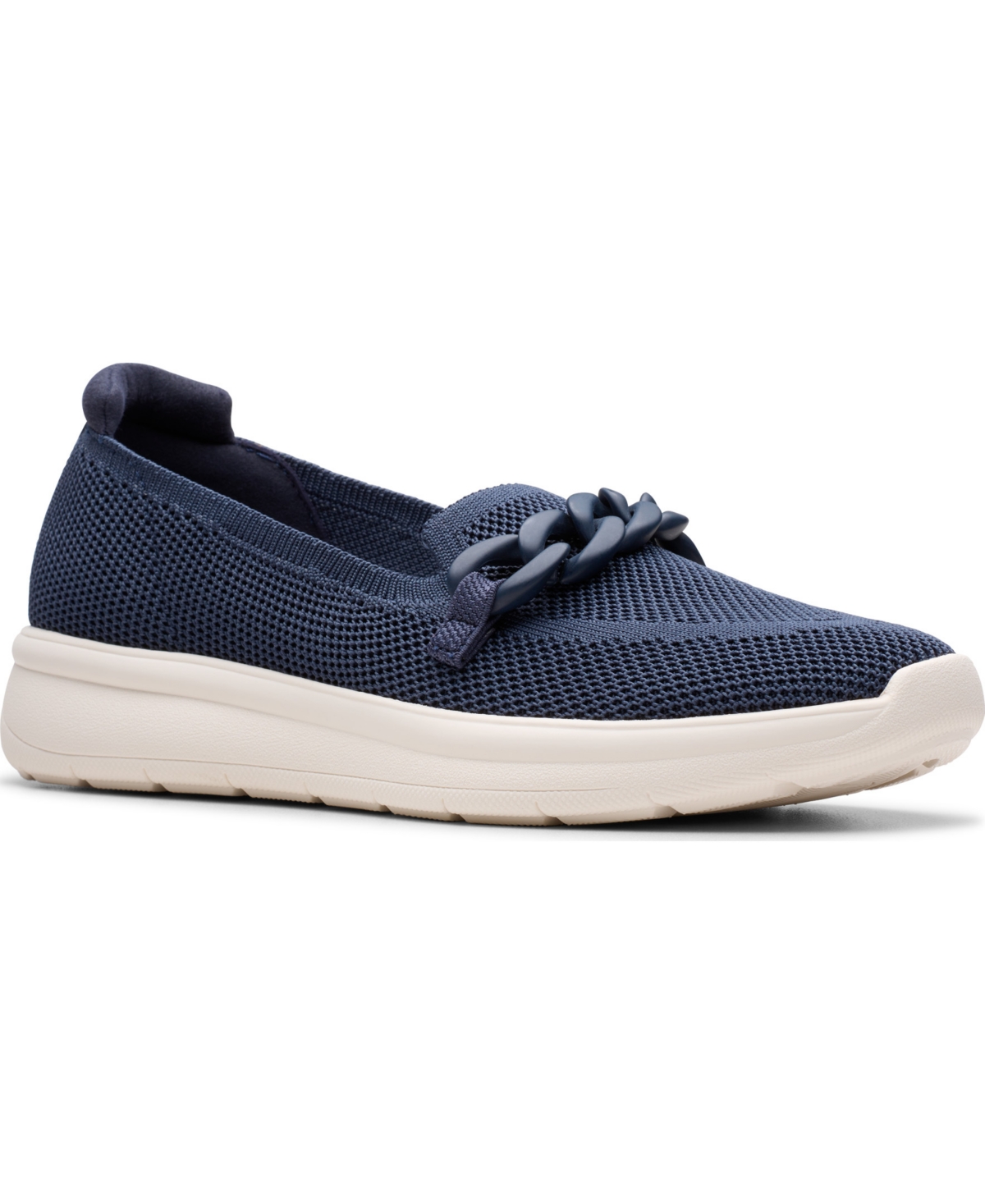 Click here for Clarks Womens Ezrin Cove Slip On Loafers - Navy prices