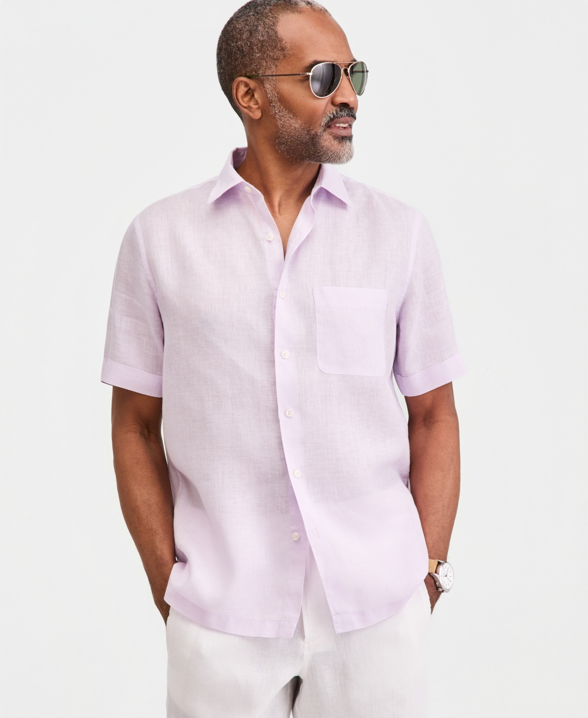 Click here for Club Room Mens 100 Linen Shirt  Created for Macys... prices