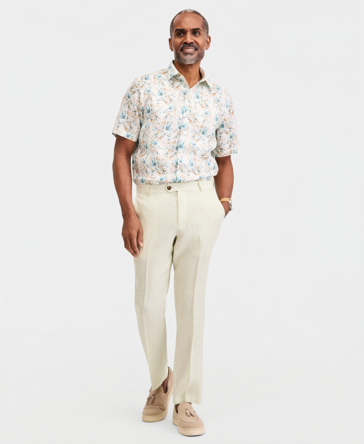 Click here for Club Room Mens Linen Cross-Dye Pants  Created for... prices