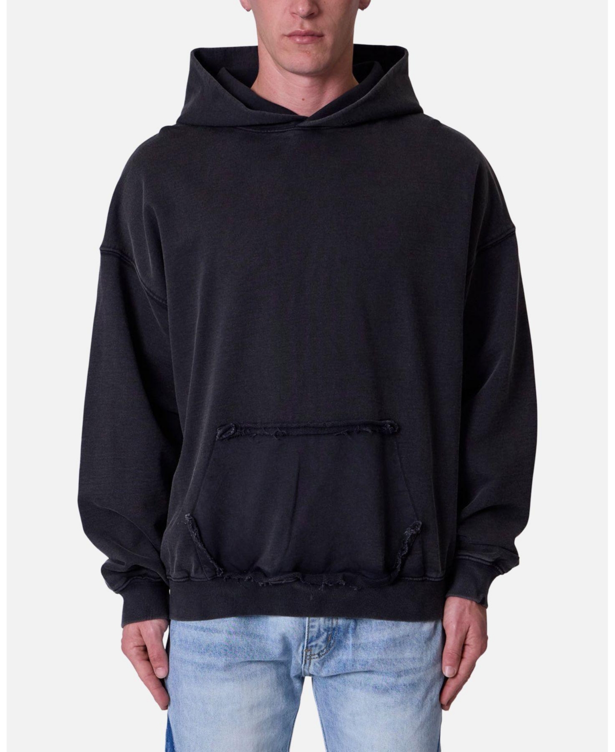 Click here for mnml Mens Raw Stitch Hoodie - Black prices