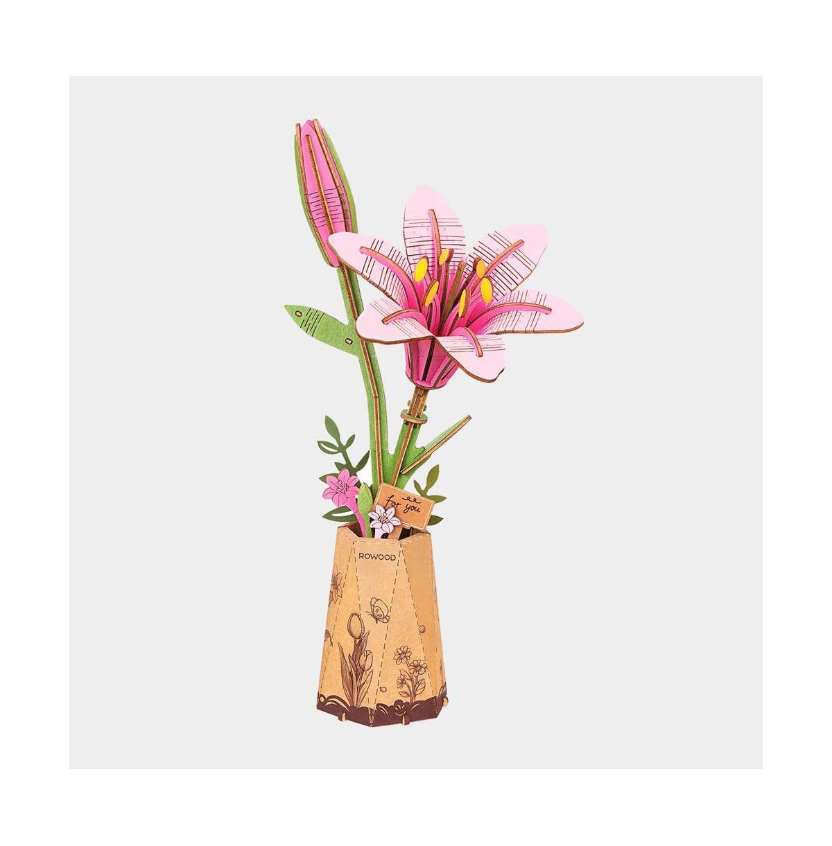 Click here for Flash Popup Diy 3D Wood Puzzle Pink Lily 73 pieces prices