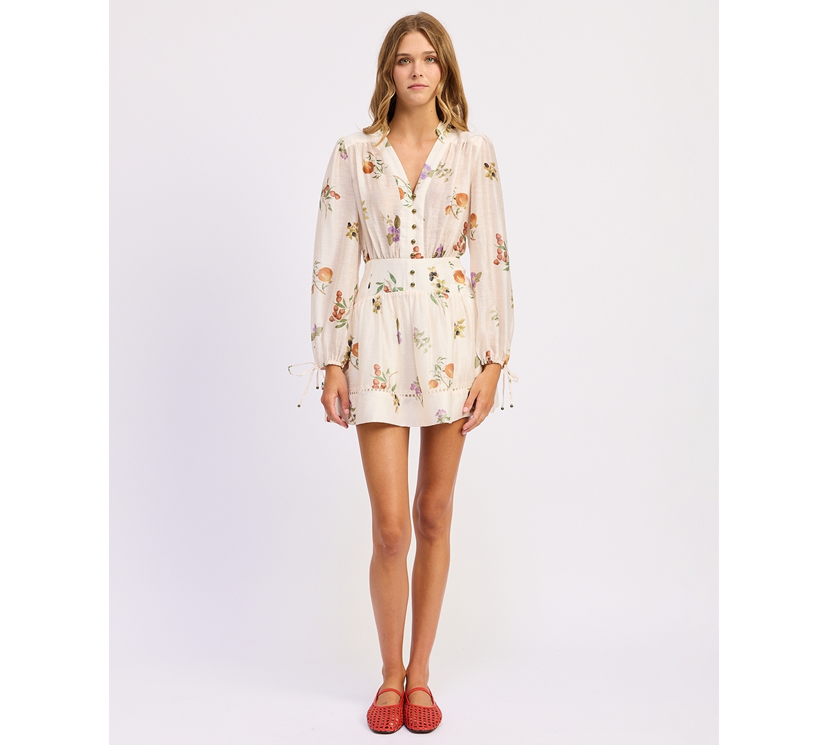 Click here for En Saison Womens Tusla V-Neck Mini Dress - Ivory M... prices