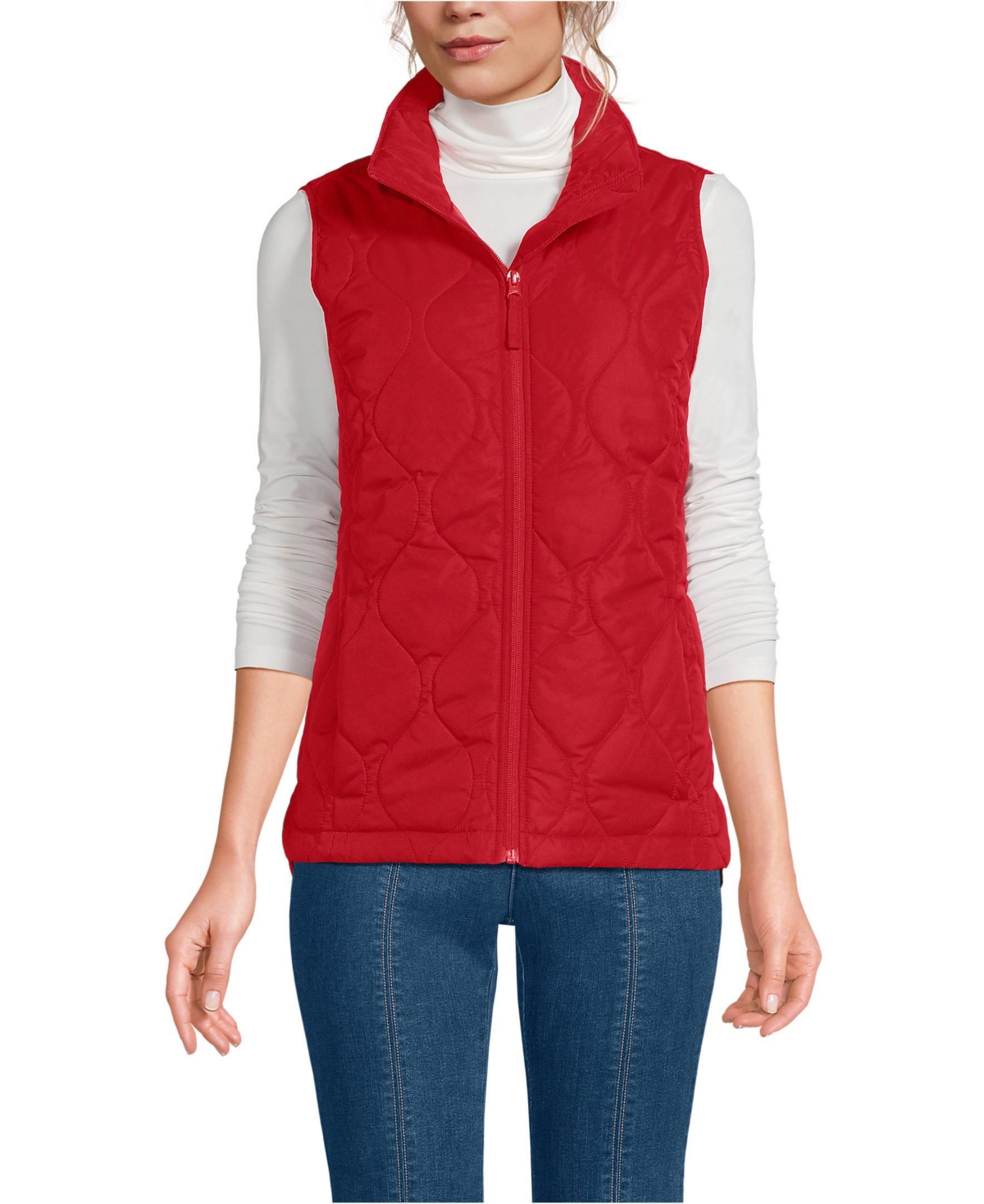 Click here for Lands End Womens FeatherFree Quilted Insulated Ves... prices