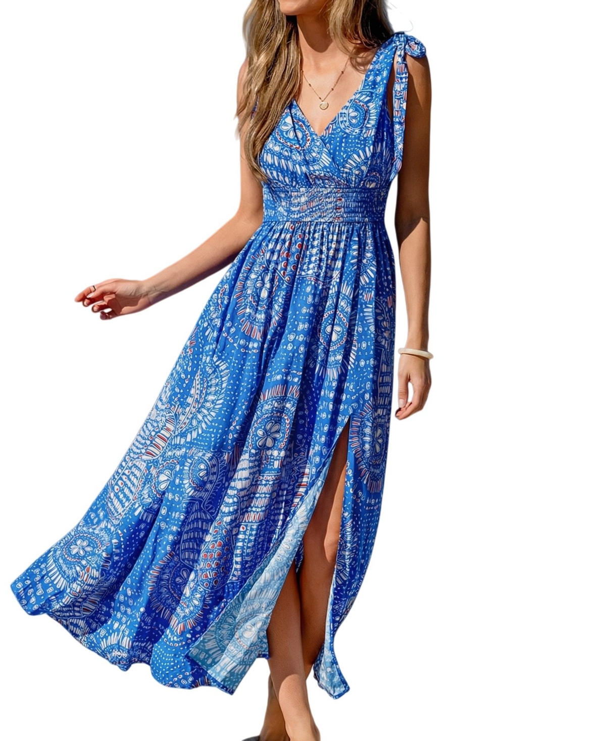 Click here for Cupshe Womens Fresh Berry Abstract Maxi Beach Dres... prices