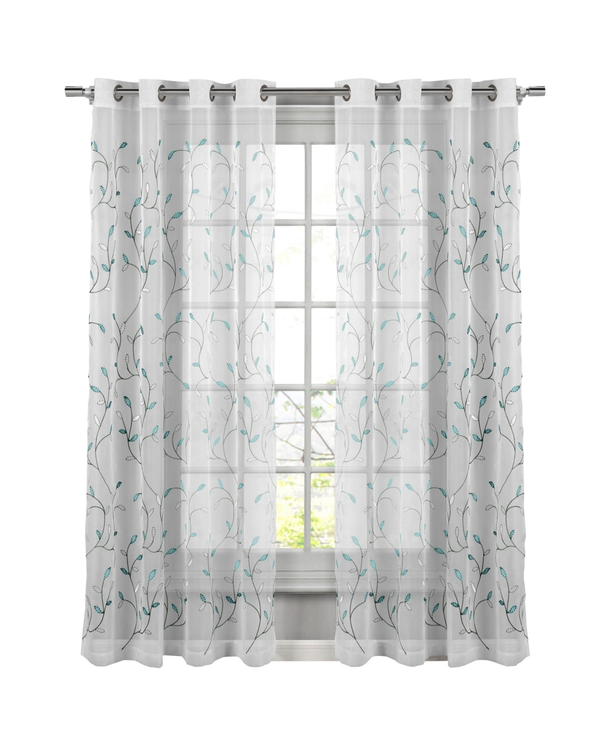 Click here for Creative Home Ideas Wavy Leaves Sheer Window Curta... prices