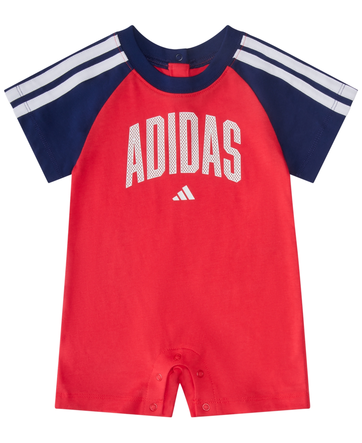 Click here for adidas Baby Boys Short-Sleeve 3-Stripe Coverall -... prices