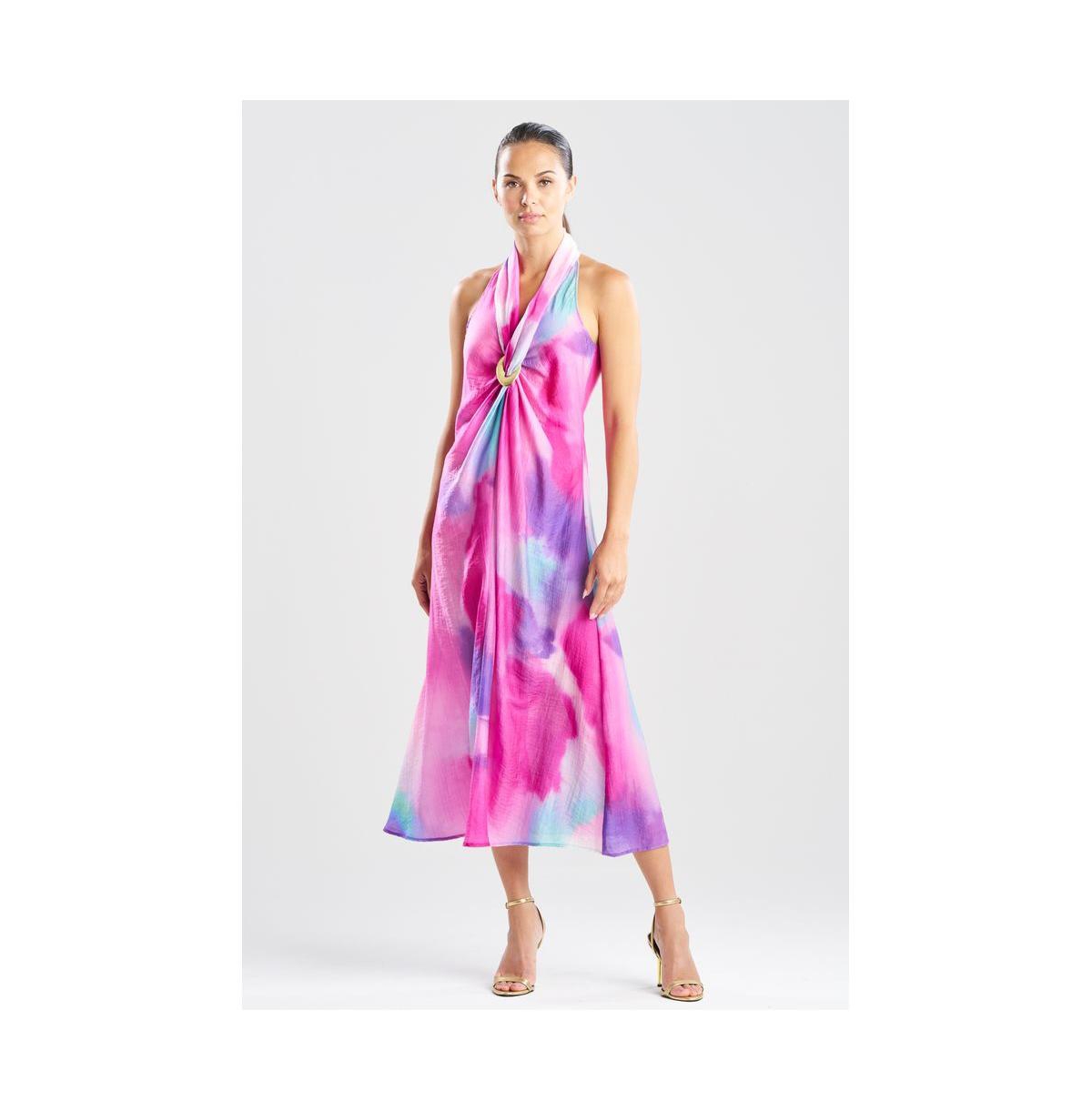 Click here for Natori Womens Watercolor - Sheer Texture Halter Ma... prices