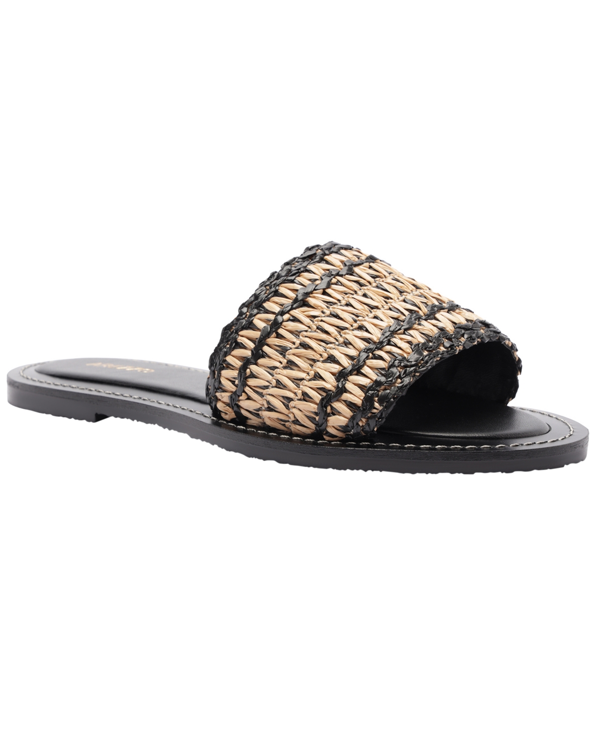 Click here for Arezzo Womens Liz Round Toe Flat Sandals - Natural... prices