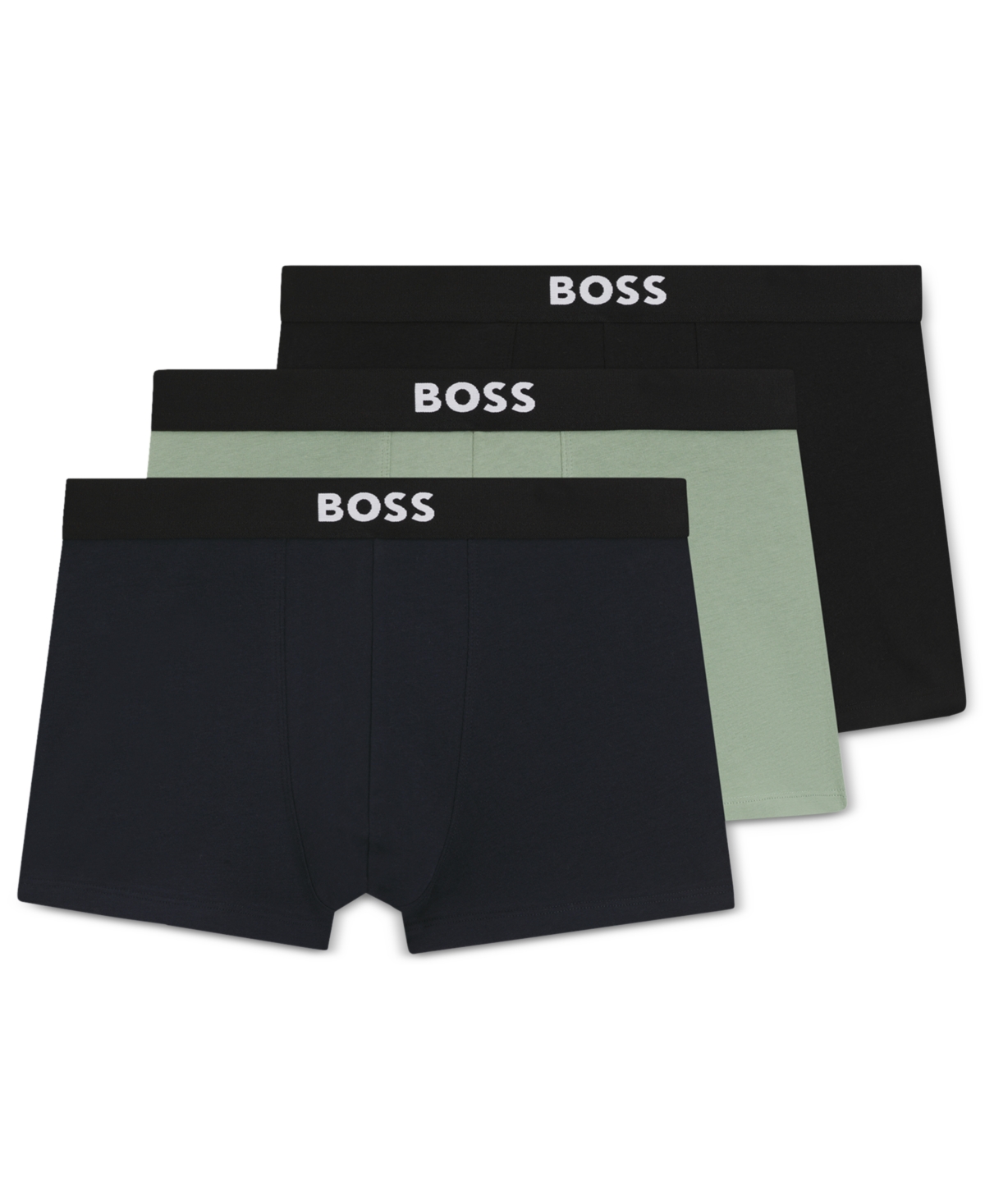 Click here for Boss by Hugo Boss Mens 3-Pack Icon Logo Trunks - B... prices