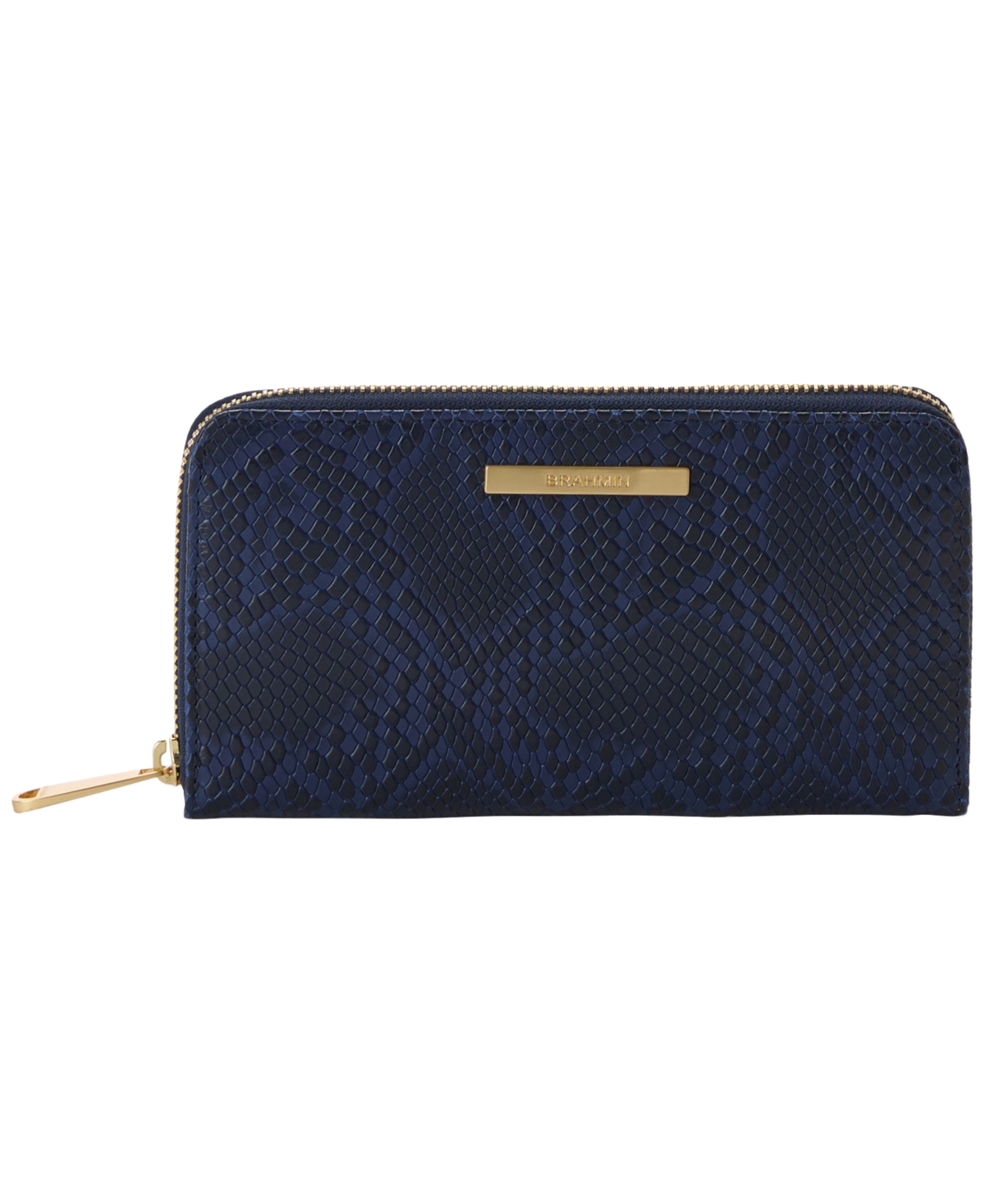 Click here for Brahmin Suri Zip Around Leather Wallet - Navy prices