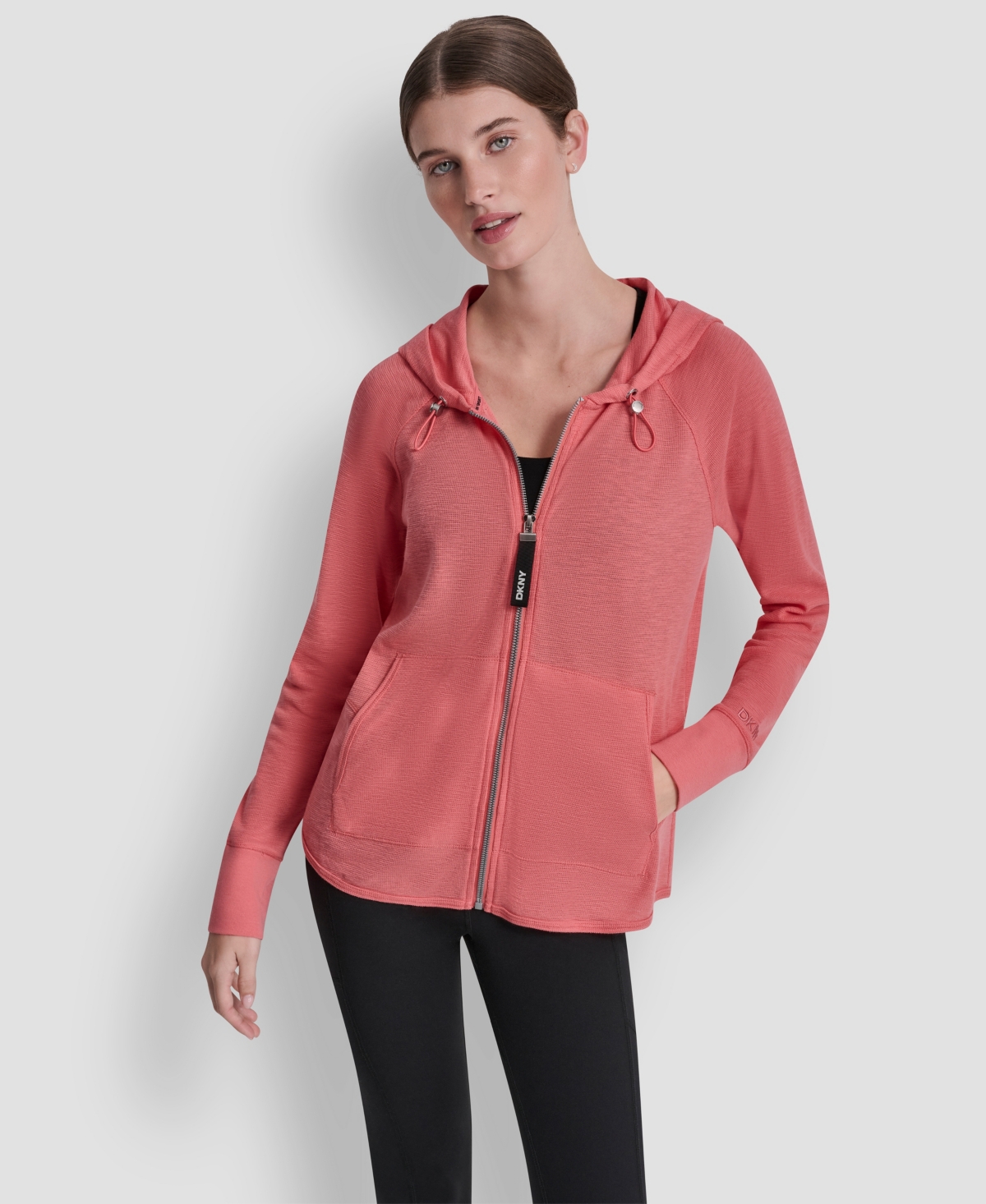 Click here for Dkny Womens Sport Zip-Front Hoodie Jacket - Sunkis... prices