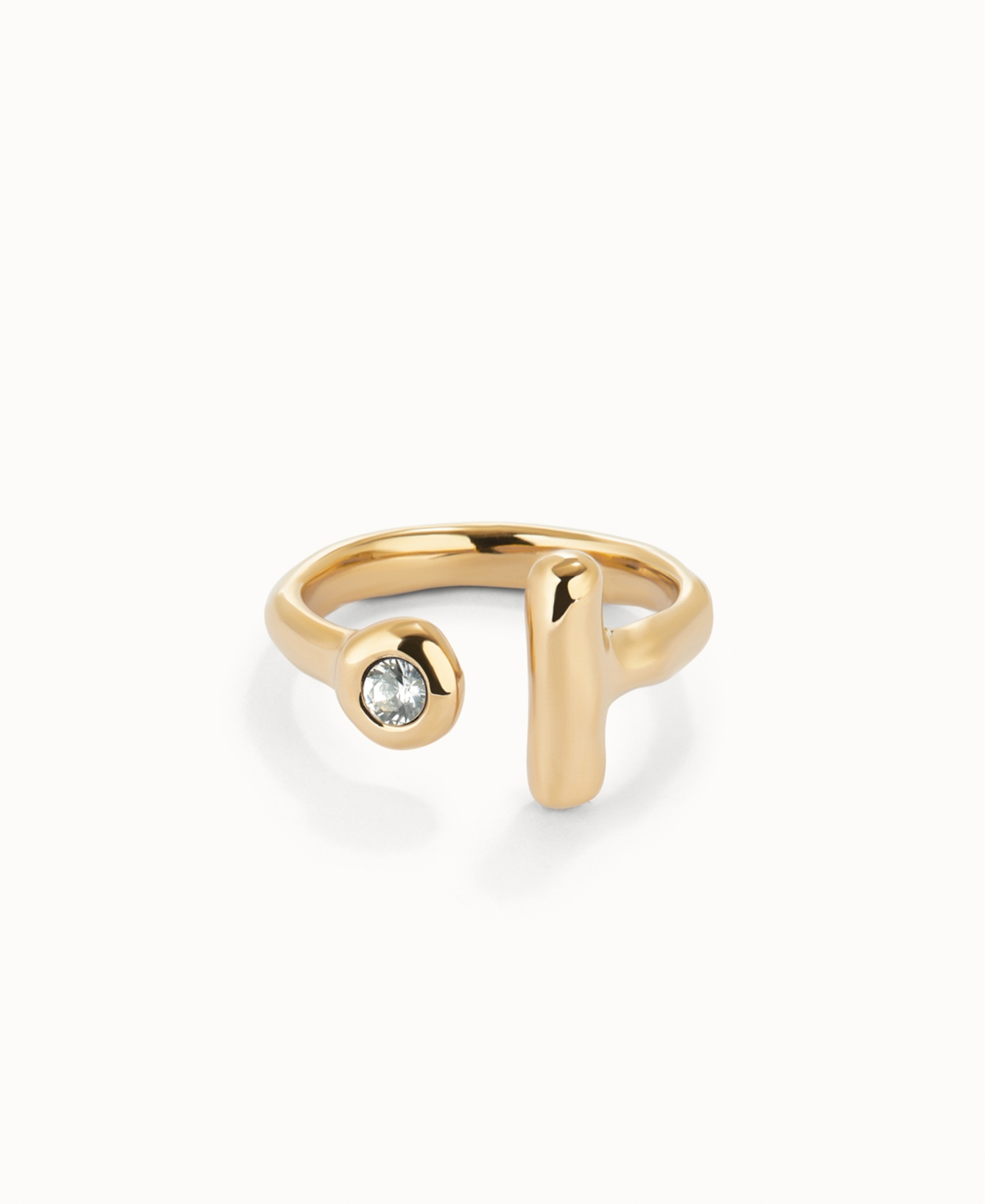 Click here for UNOde50 Metal Alloy Ring Plated in 18K Gold with W... prices