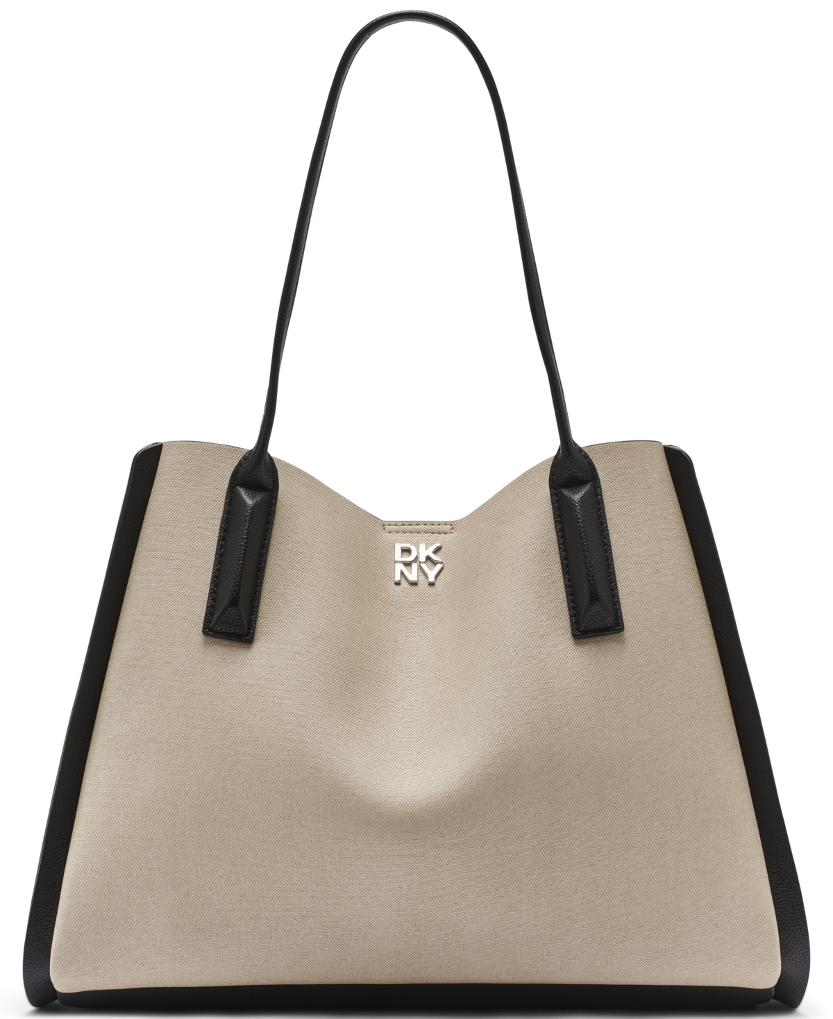 Click here for Dkny Josie Snap Closure Tote Bag - Natural/Black prices