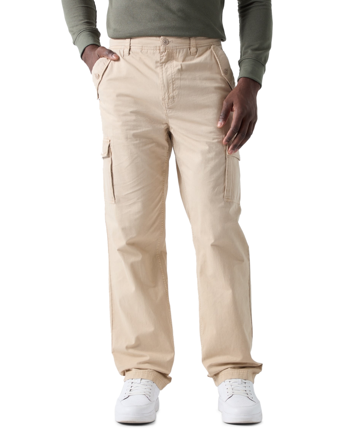 Click here for Guess Mens Owen Straight-Fit Cargo Pants - Neutral... prices