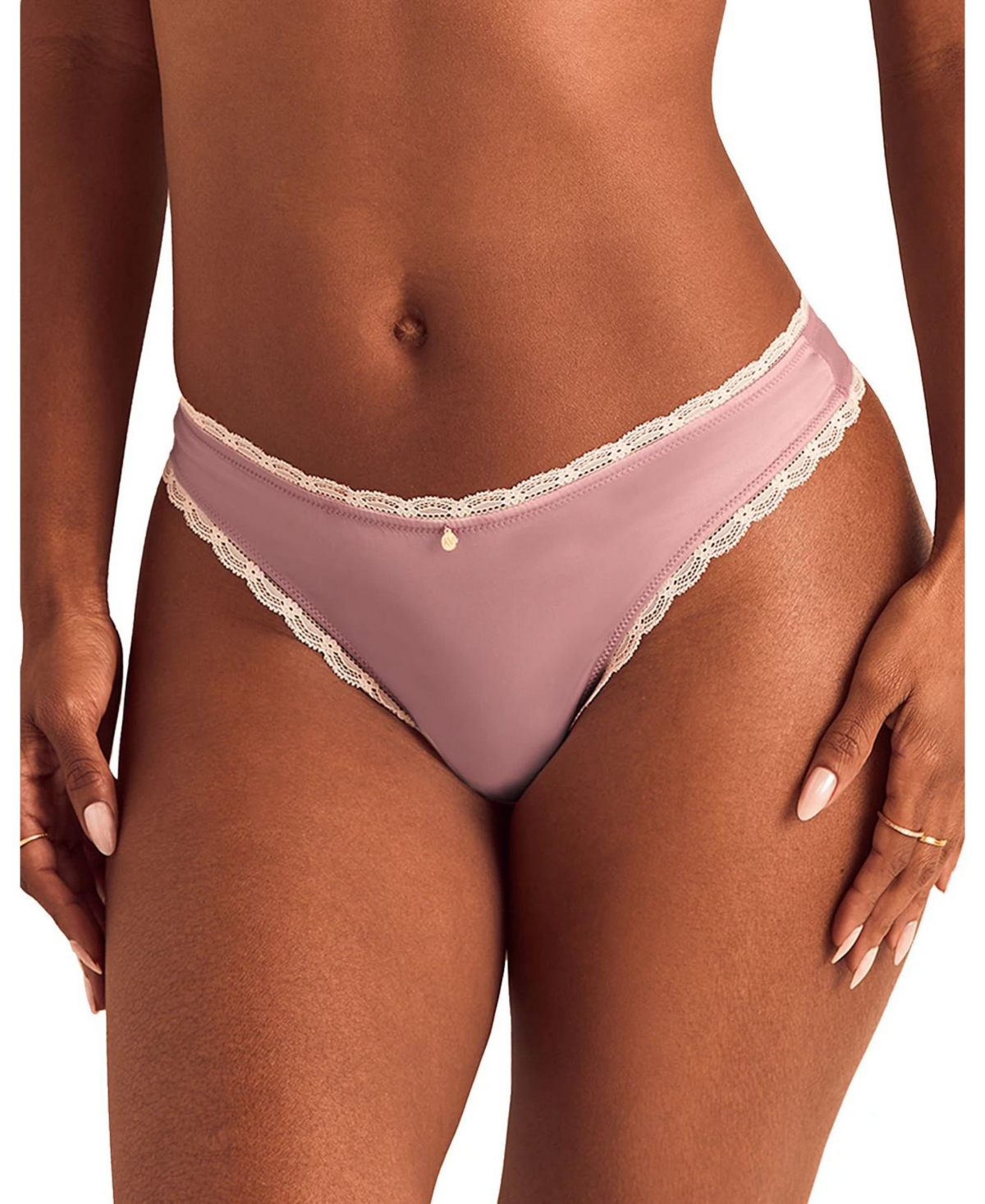 Click here for Adore Me Elsie Womens Thong Panty - Medium beige prices
