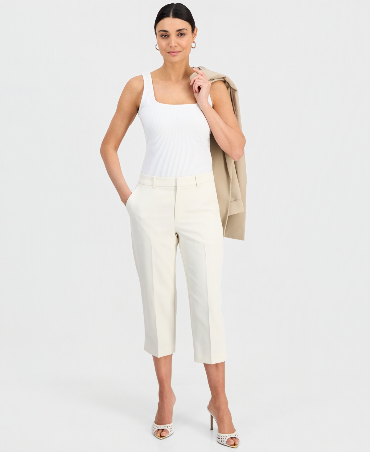 Click here for I.n.c. International Concepts Petite Capri Slim Tr... prices