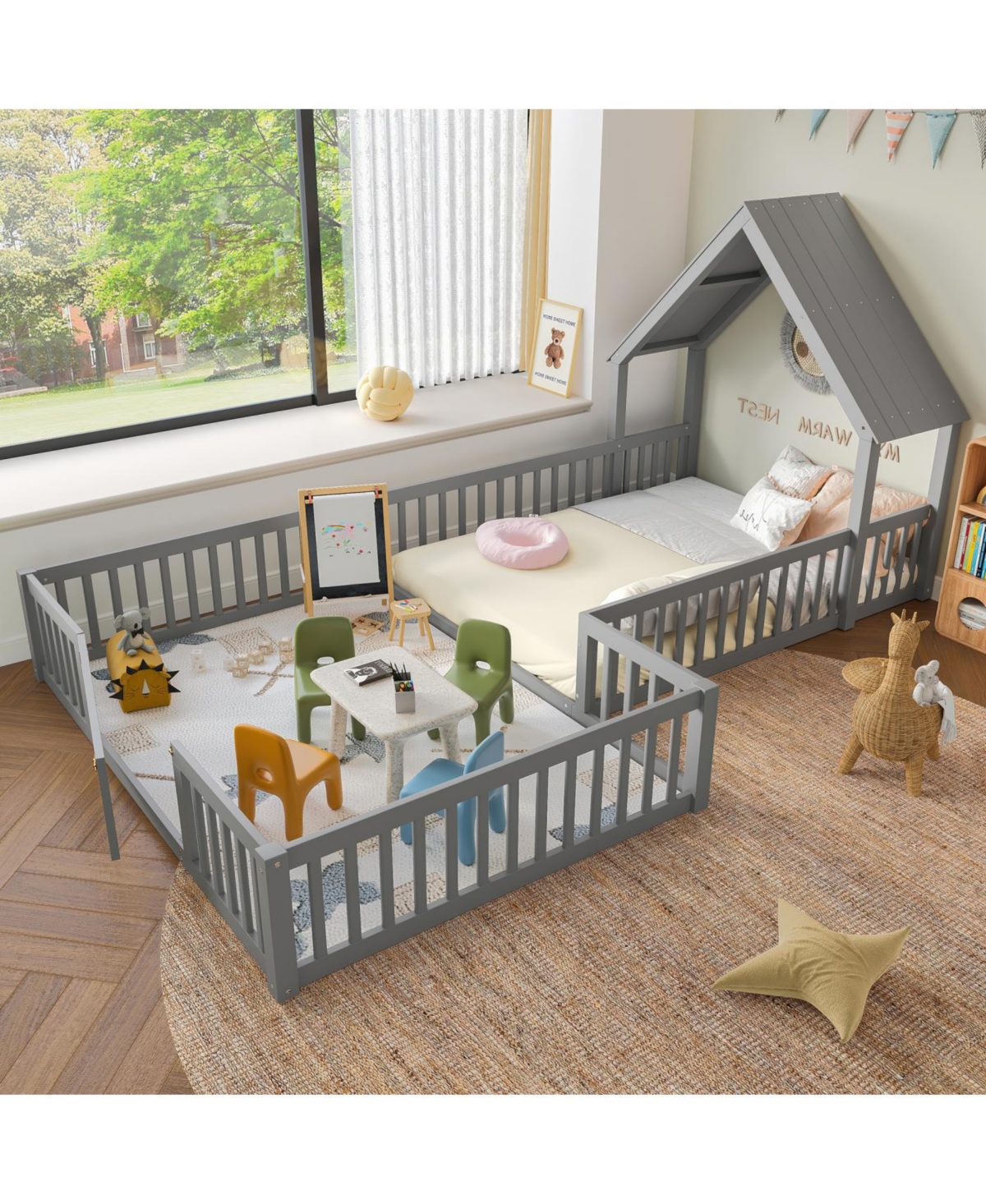 Click here for Streamdale Furniture Full Size House Floor Bed wit... prices