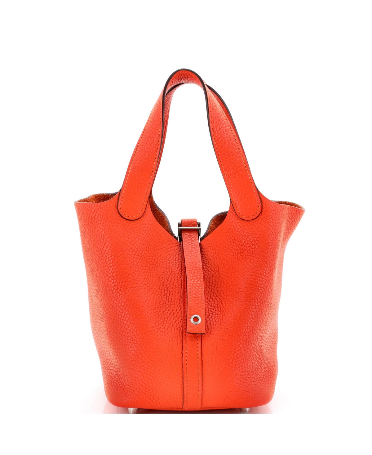 Click here for Pre-Owned HERMES Pm Picotin Lock Bag Clemence - Or... prices