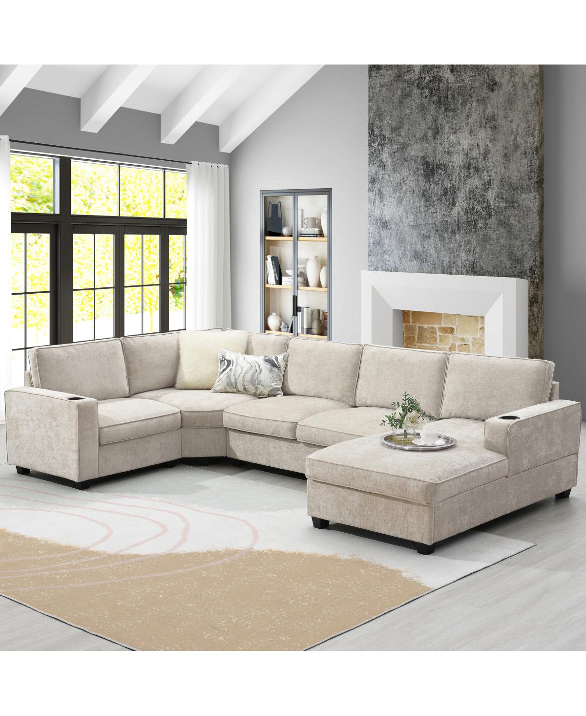 Click here for Streamdale Furniture U-Shaped Sectional Sofa  6 Se... prices