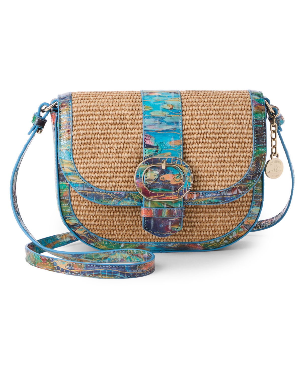 Click here for Brahmin Waterlily Abloom Portia Small Crossbody Ba... prices