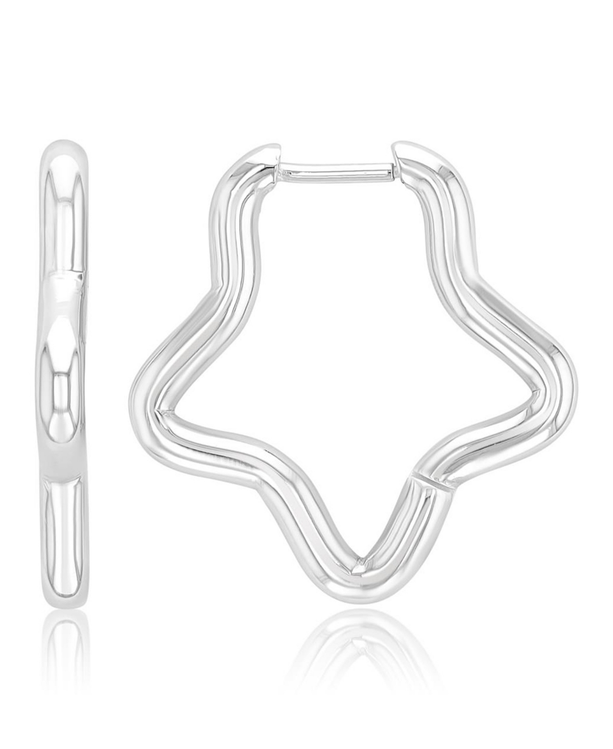 Click here for Roxy Waterproof Yellow 23mm Rounded Star Hoop Earr... prices