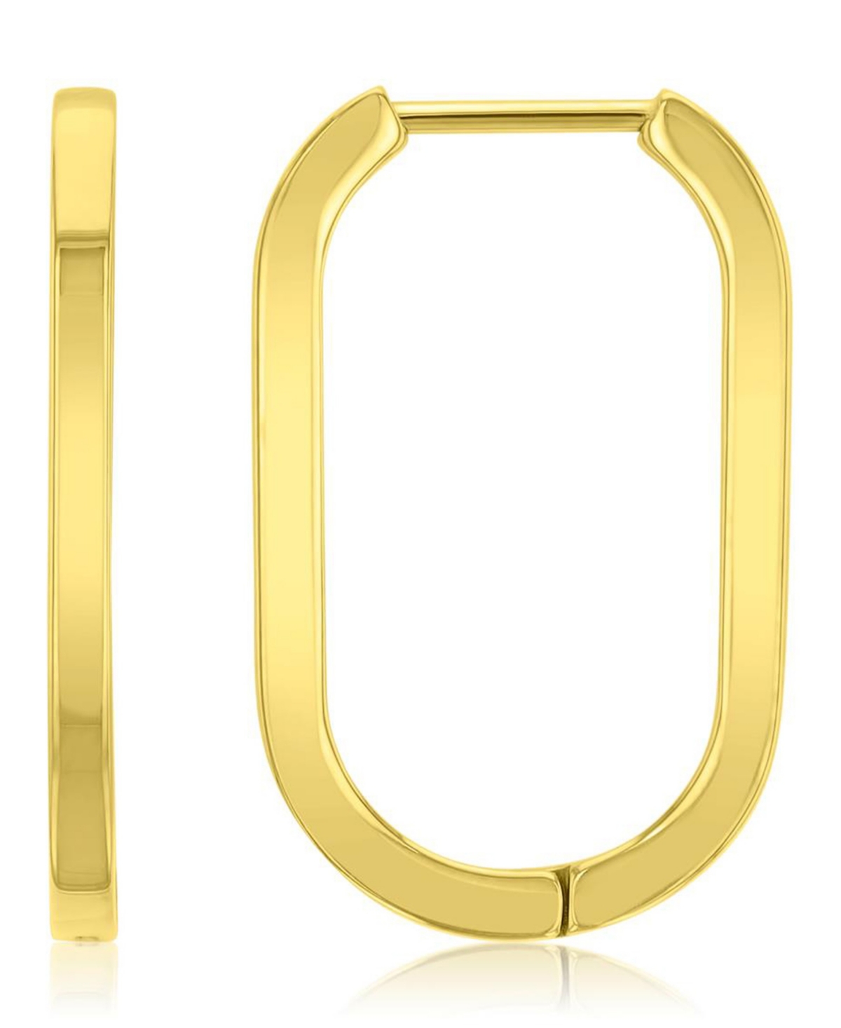 Click here for Roxy Waterproof Yellow 25mm Oval Hoop Earrings - Y... prices