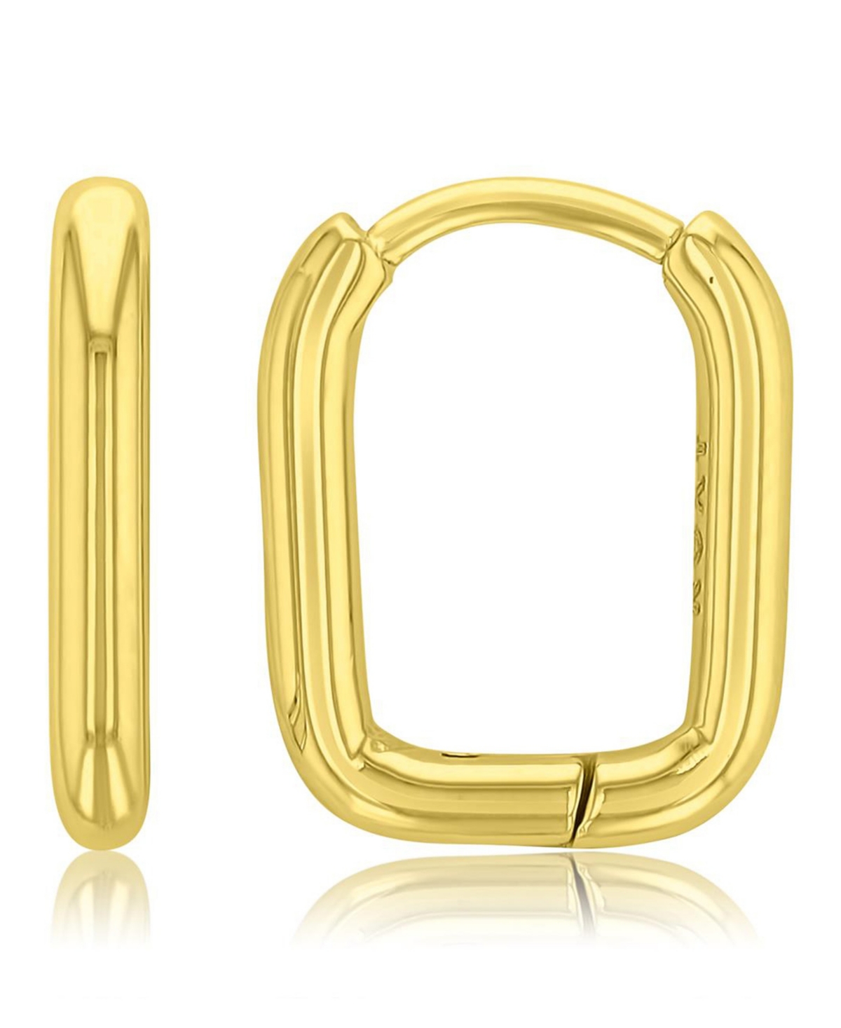 Click here for Roxy Waterproof Yellow 14mm Tube Huggie Earrings -... prices