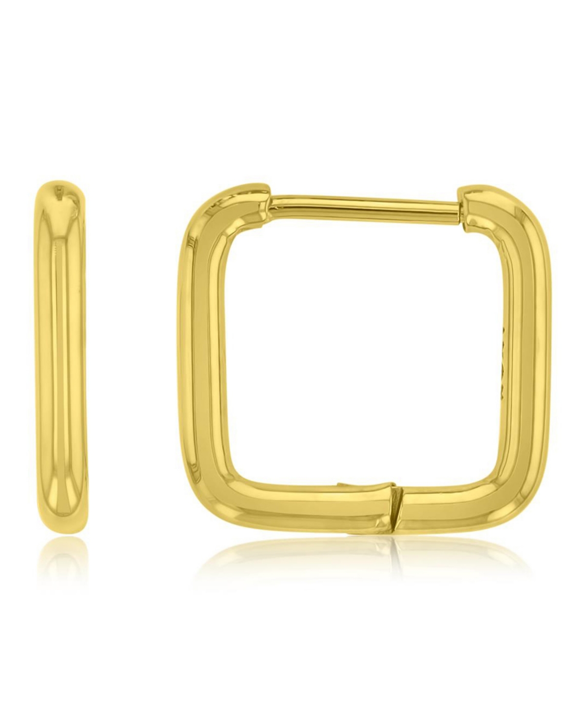 Click here for Roxy Waterproof Yellow 14mm Tube Square Huggie Ear... prices