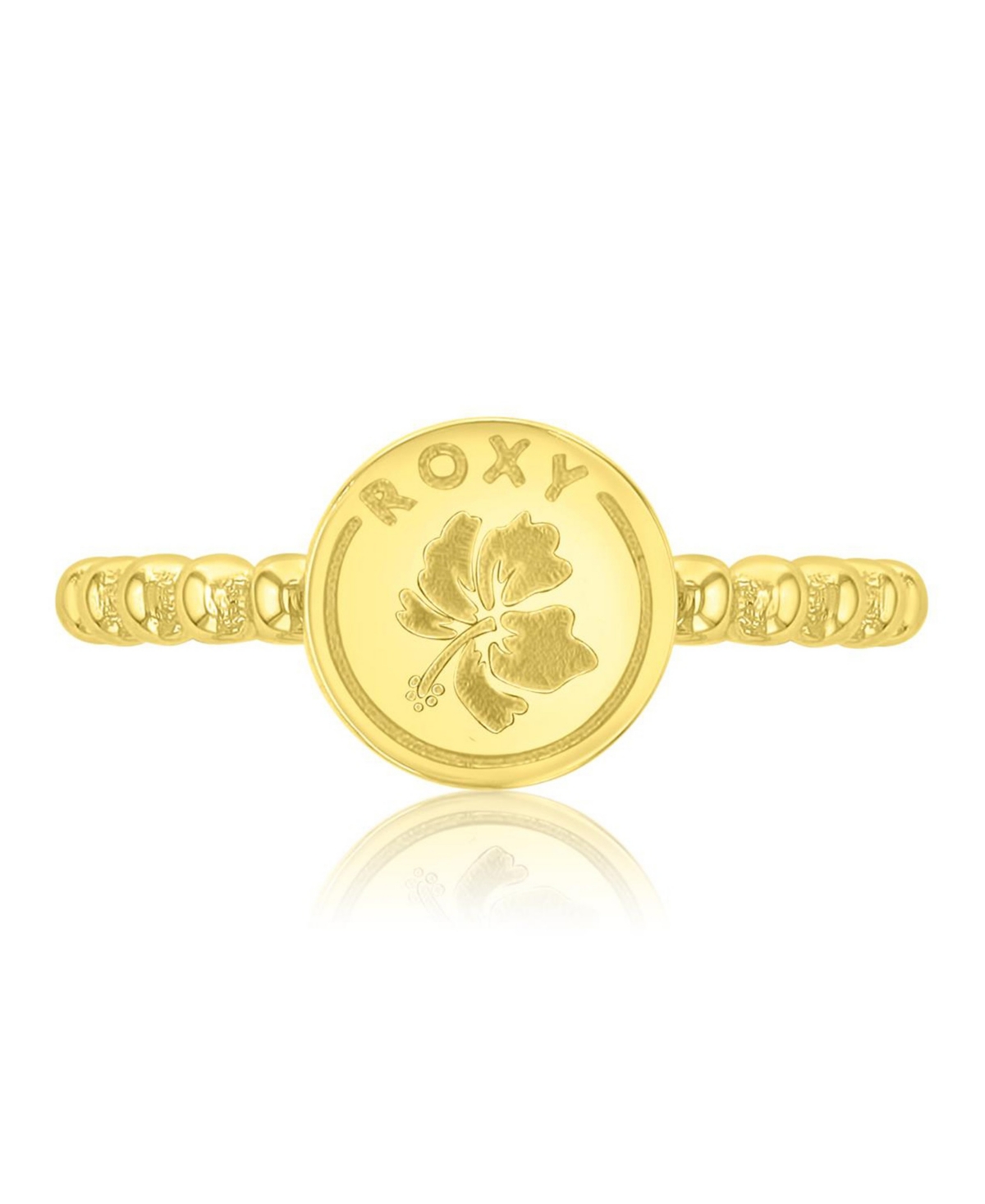 Click here for Roxy Waterproof Yellow Hibiscus Beads Ring - Gold prices