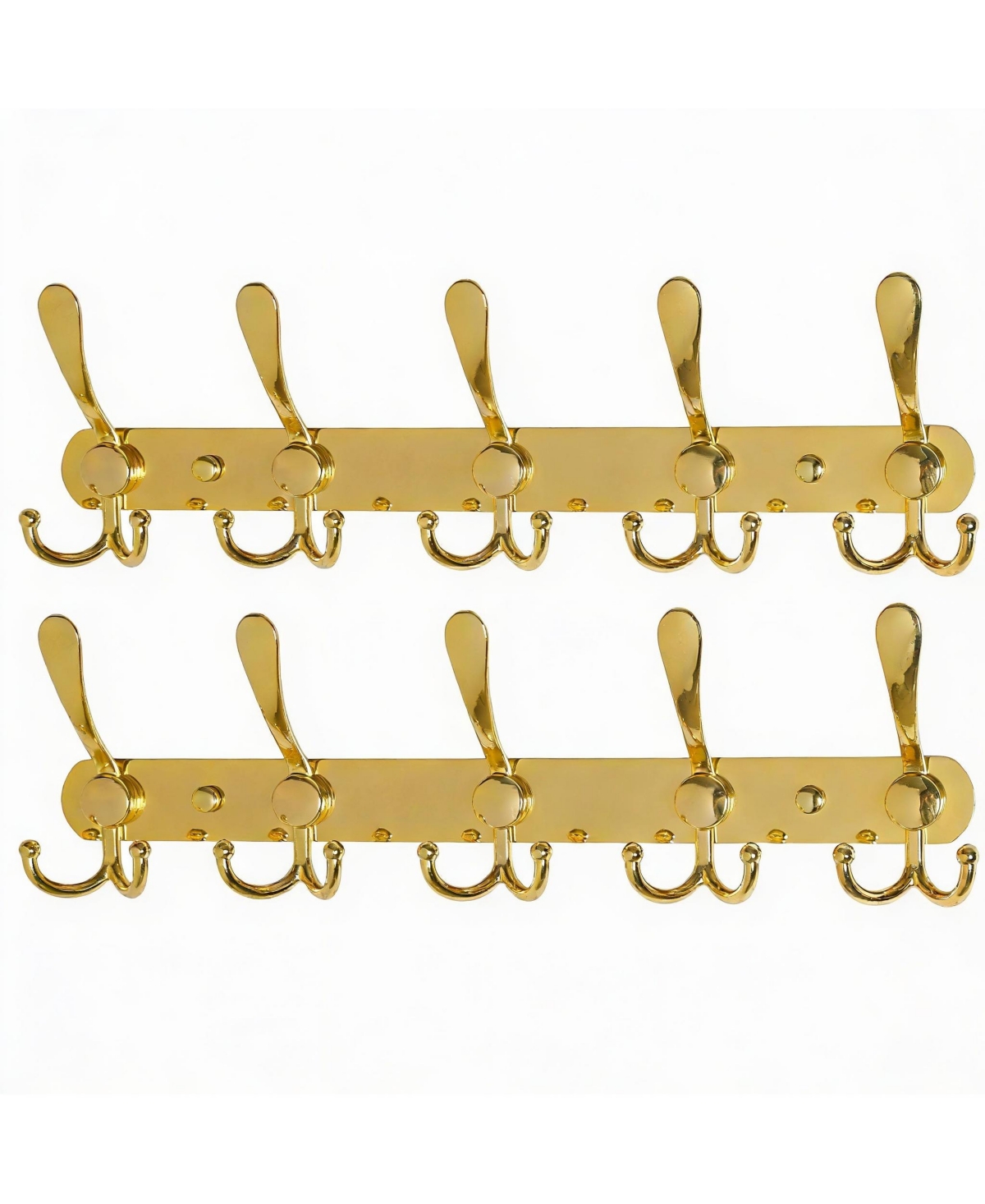 Click here for Yigii Heavy Duty 5-Tri Hook Wall Rack  Gold  Stain... prices