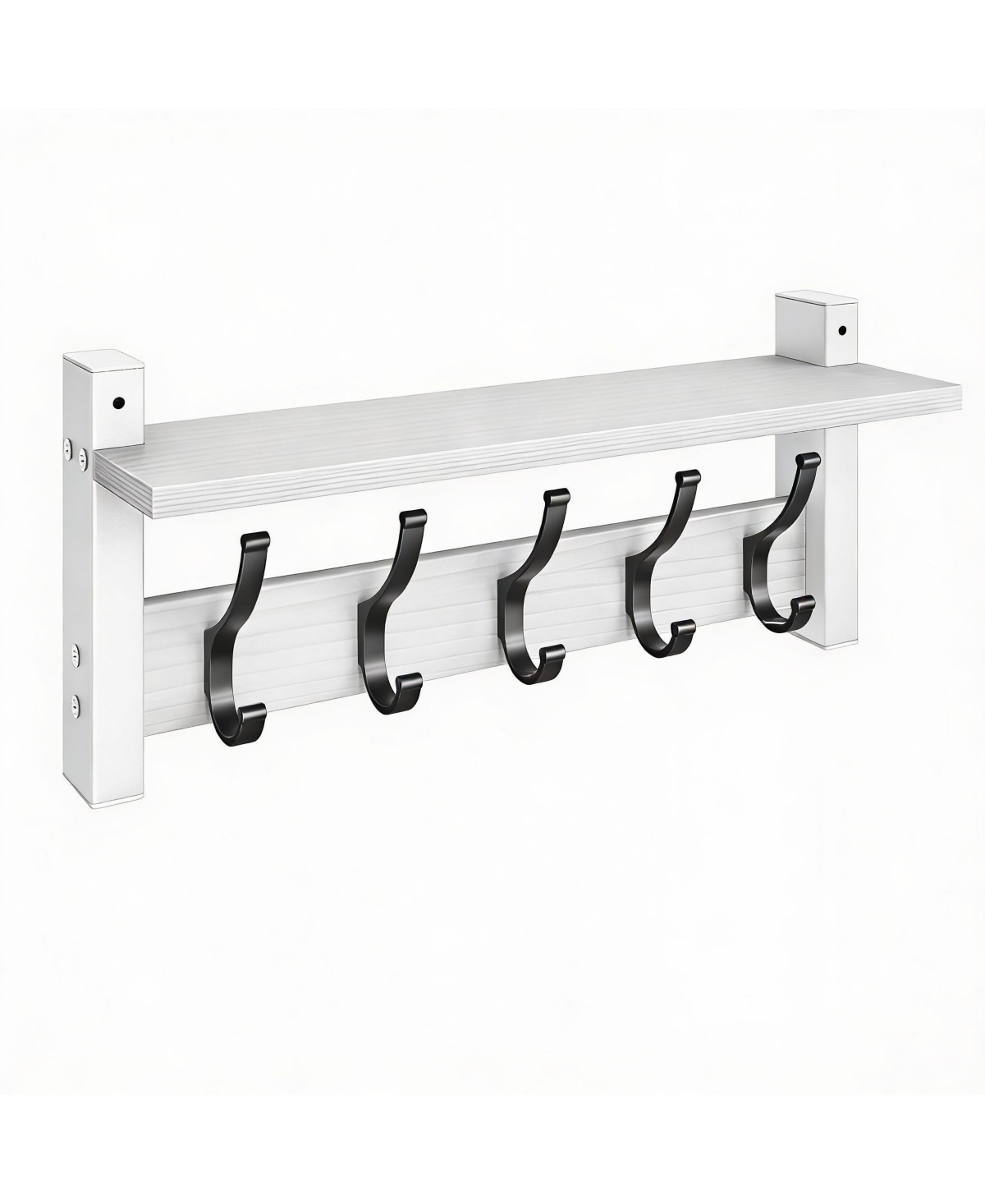 Click here for Yigii Wall Mounted Coat Rack with Shelf  5 Hooks... prices