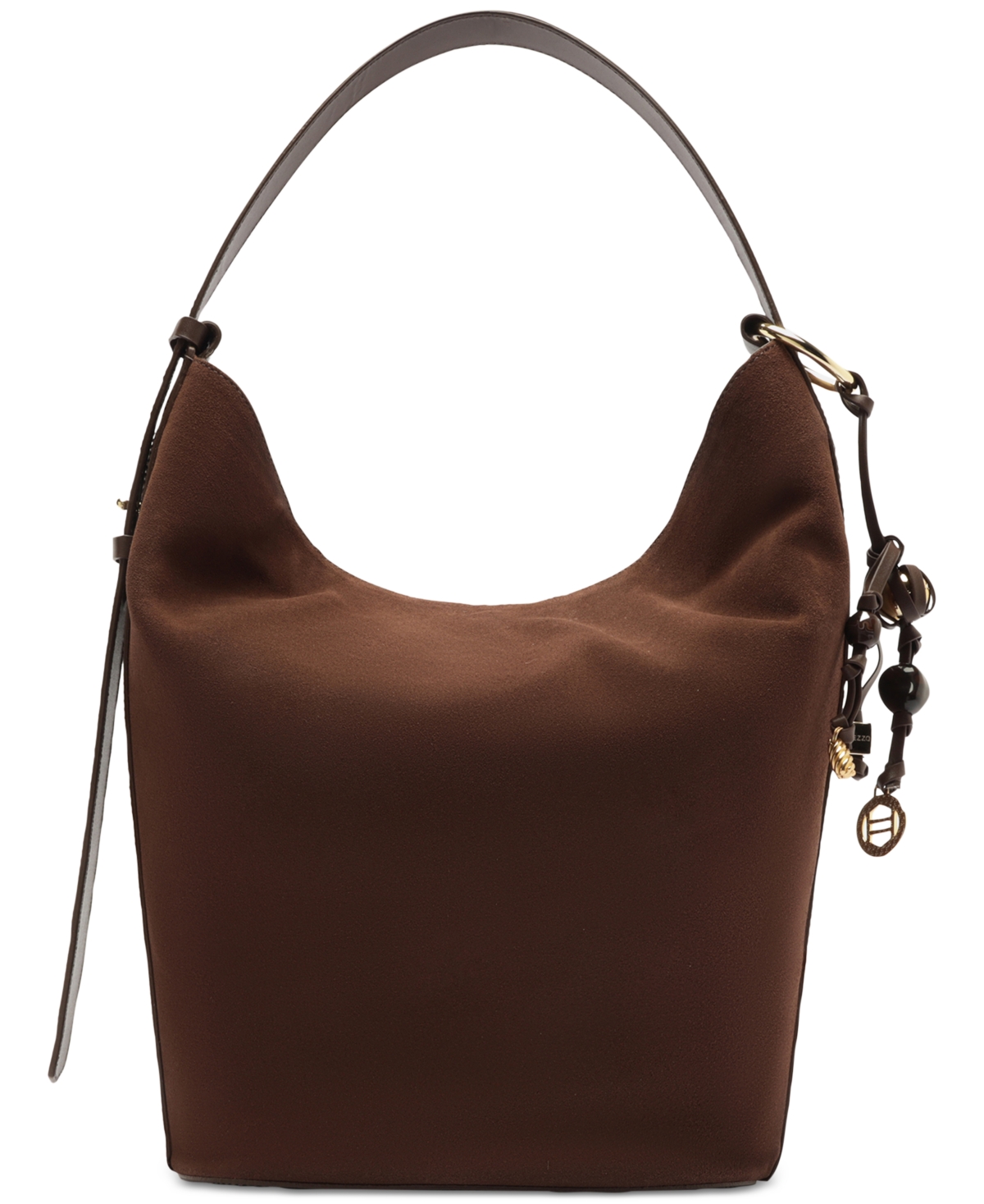 Click here for Arezzo Simone Small Suede Hobo Bag - New Cocoa prices