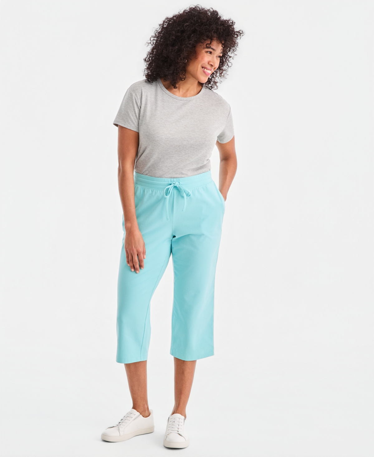 Click here for Style & Co Womens Mid Rise Capri Sweatpants  Creat... prices
