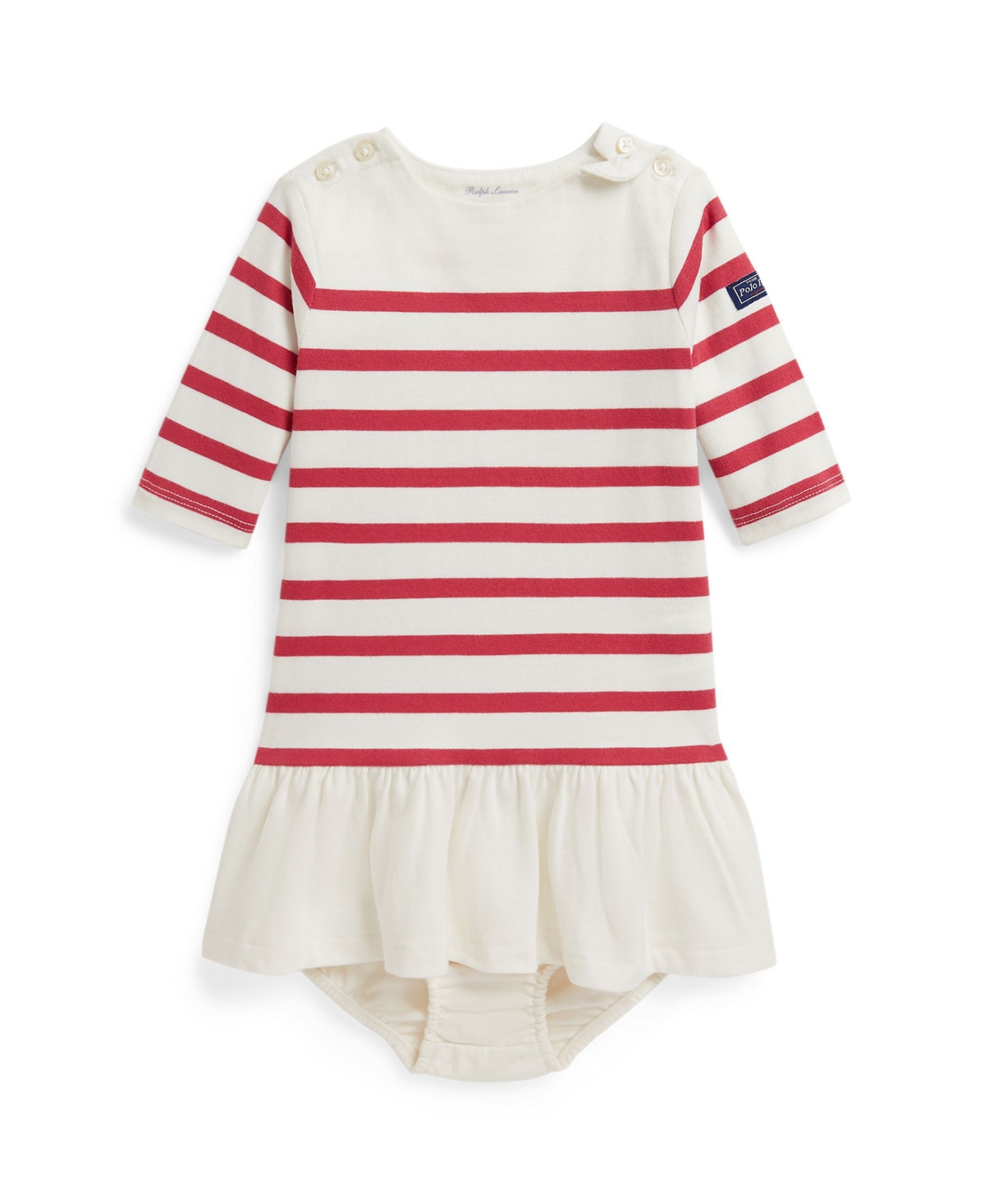 Click here for Polo Ralph Lauren Baby Girls Striped Cotton Marine... prices