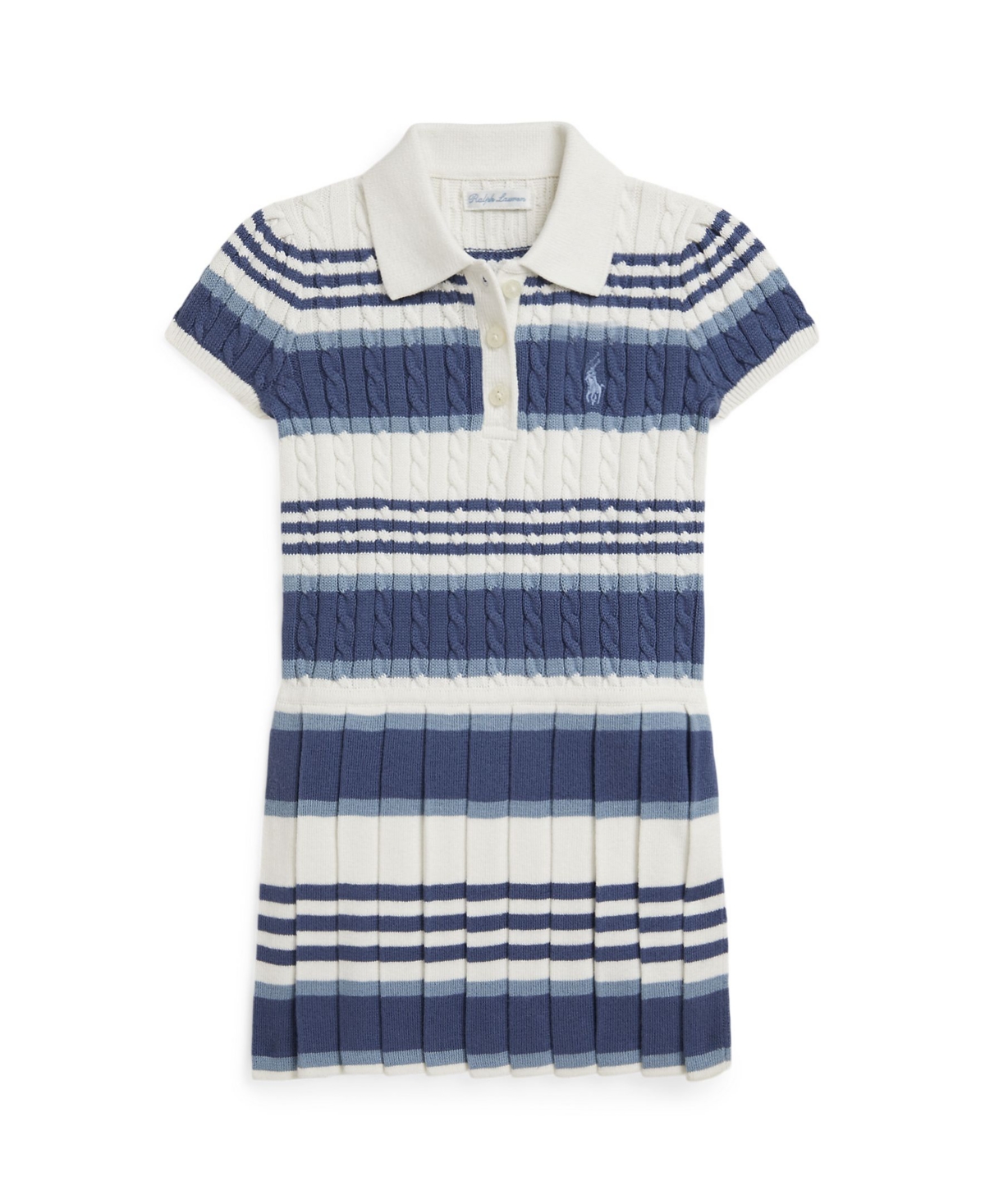 Click here for Polo Ralph Lauren Baby Girls Striped Mini-Cable Co... prices