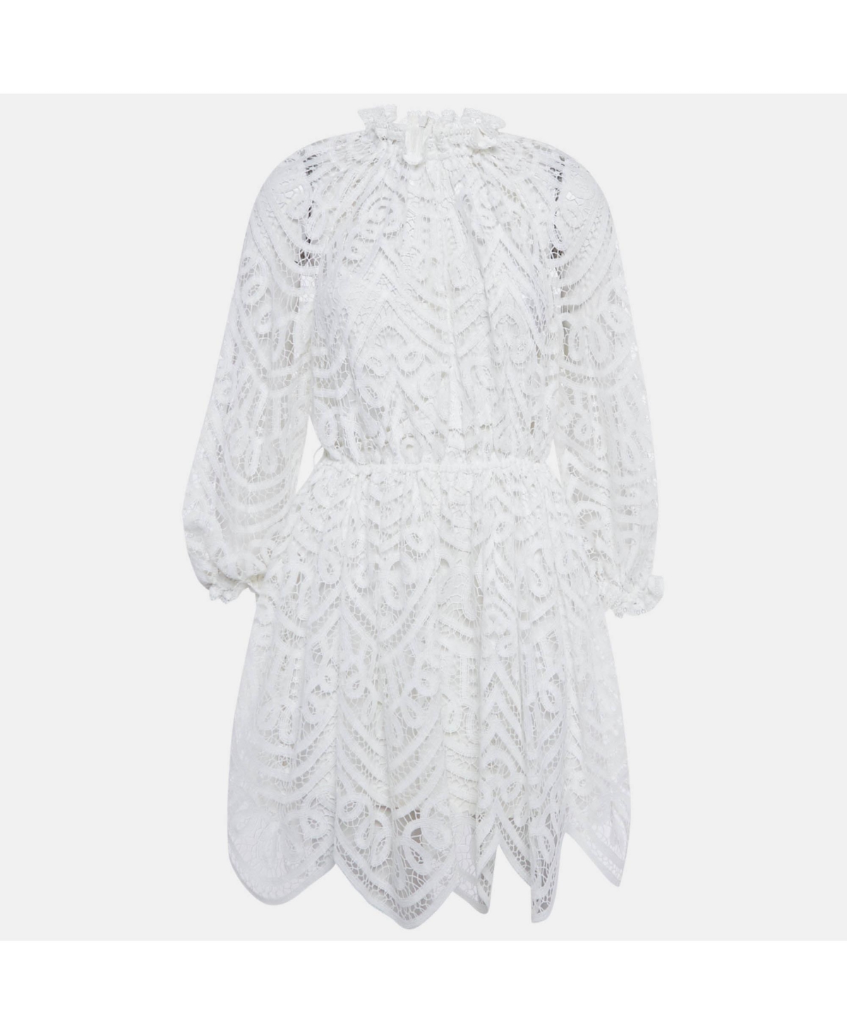 Click here for Pre-Owned Zimmermann Womens White Battenburg Lace... prices